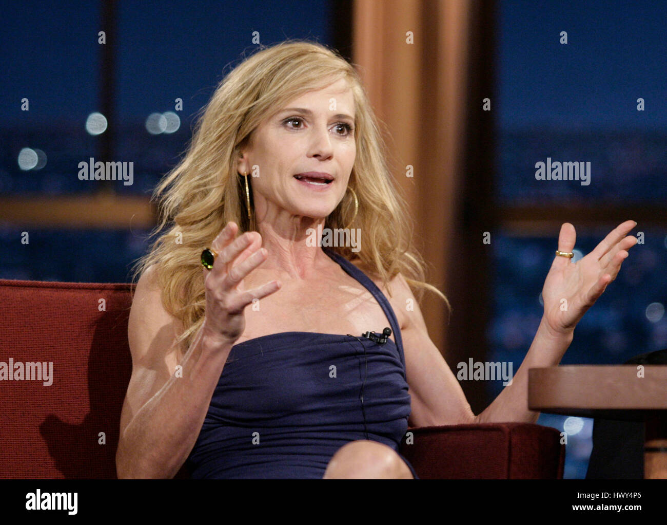 Actress Holly Hunter during a segment of 'The Late Late Show with Craig ...