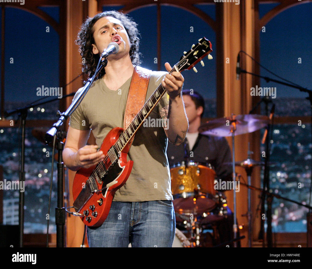 Keaton Simons performs during a segment of 'The Late Late Show with ...
