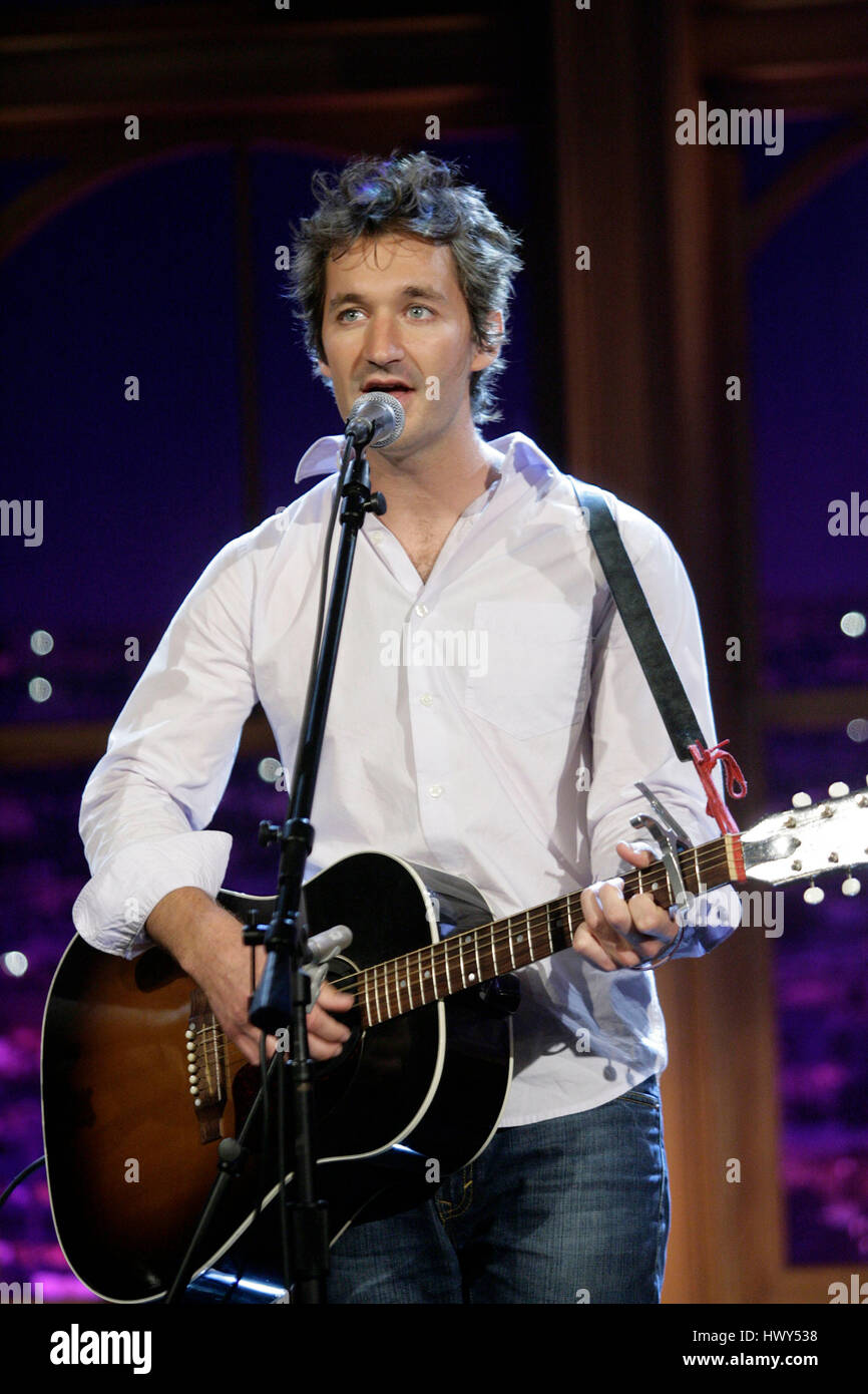 Musician Griffin House performs during a segment of 'The Late Late Show ...