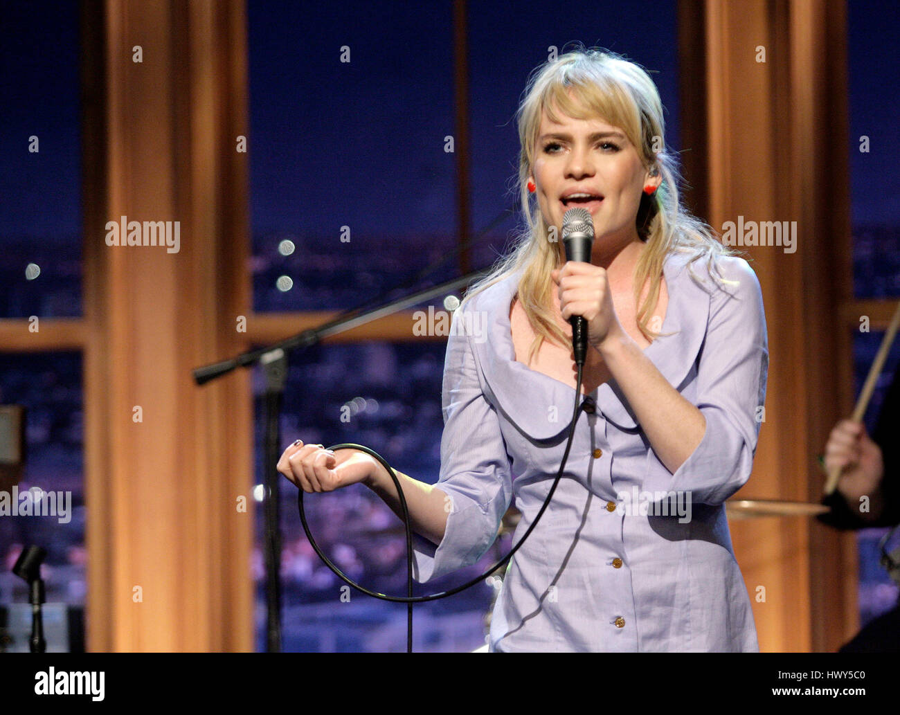 British singer Aimee Anne Duffy aka "Duffy" performs during a segment ...