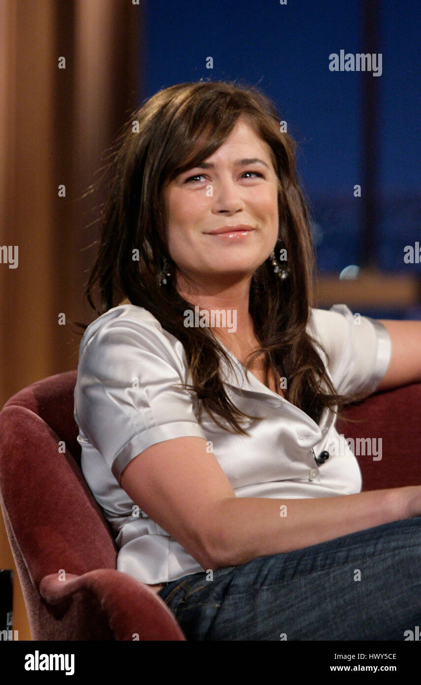 Actress Maura Tierney during a segment of 'The Late Late Show with ...