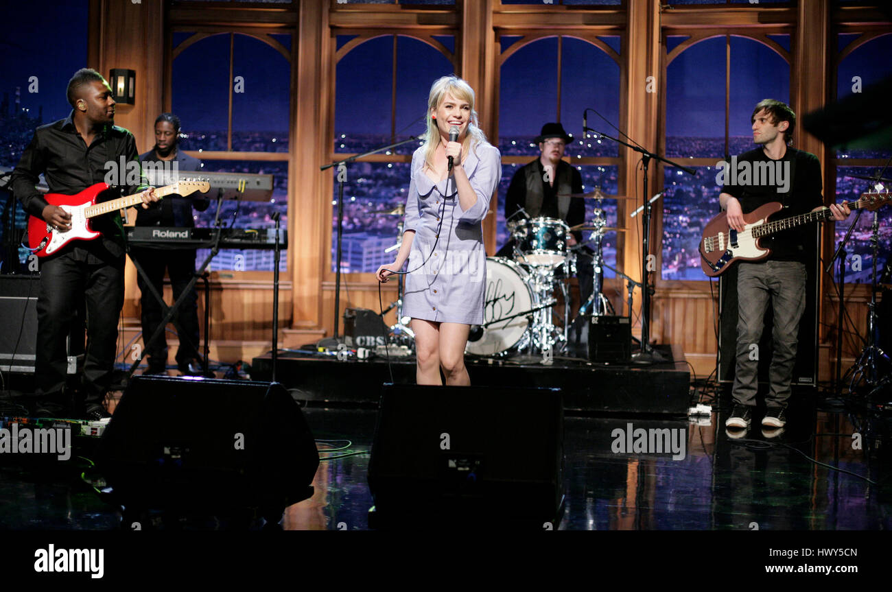 British singer Aimee Anne Duffy aka "Duffy" performs during a segment ...