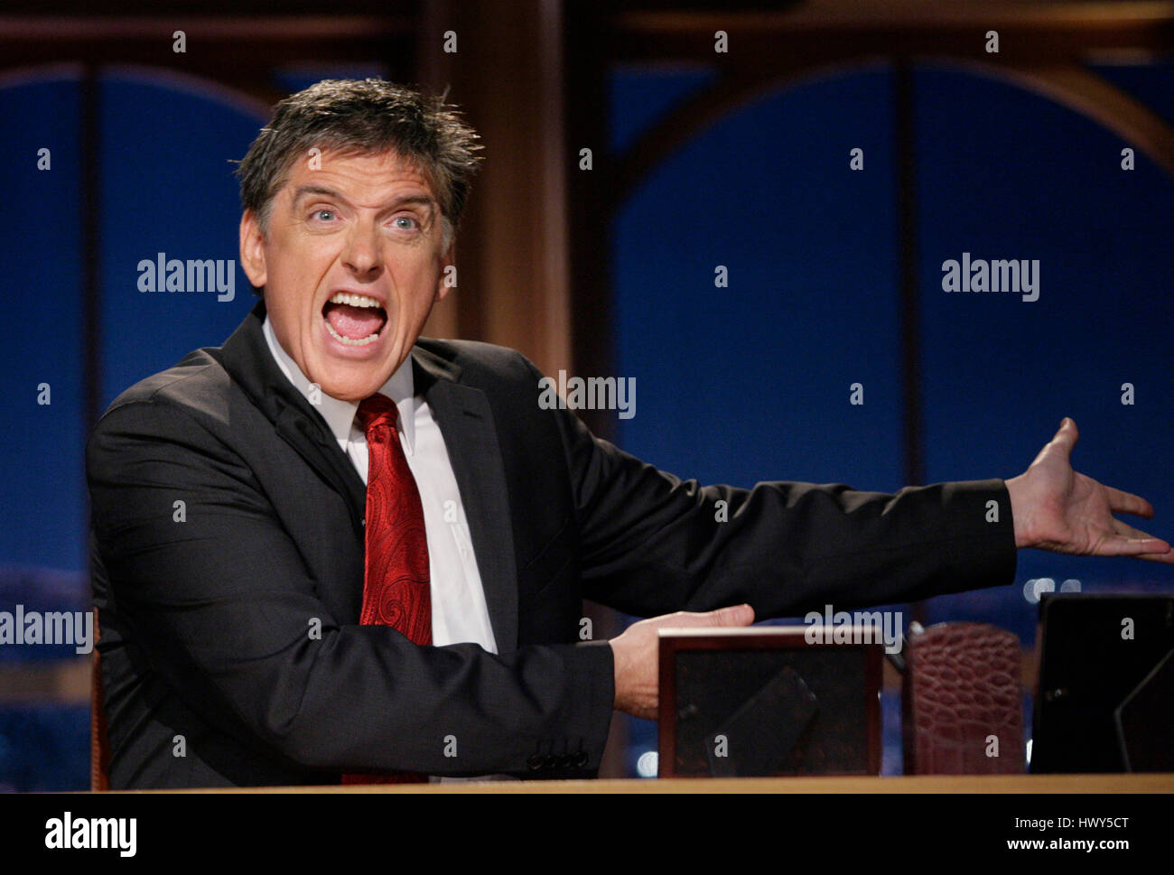 Host Craig Ferguson during a segment of 'The Late Late Show with Craig ...