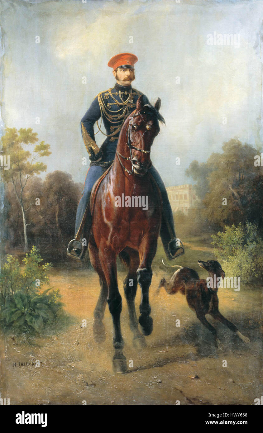 This painting by Nikolai Sverchkov portrays Alexander II of Russia, the ...