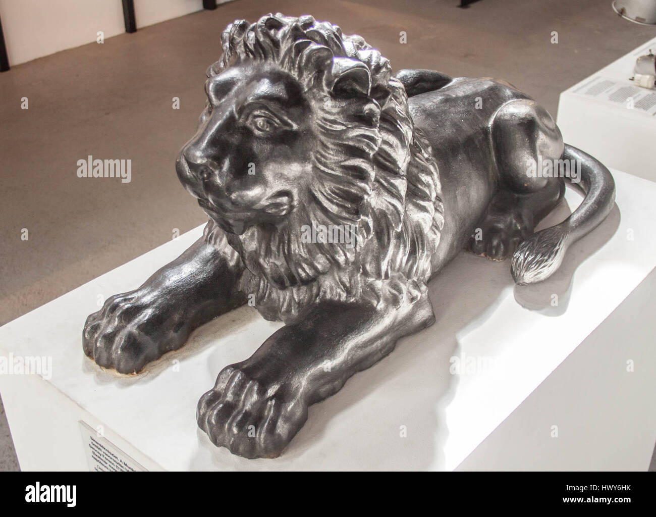 Cast iron lion from 1851 Stock Photo - Alamy