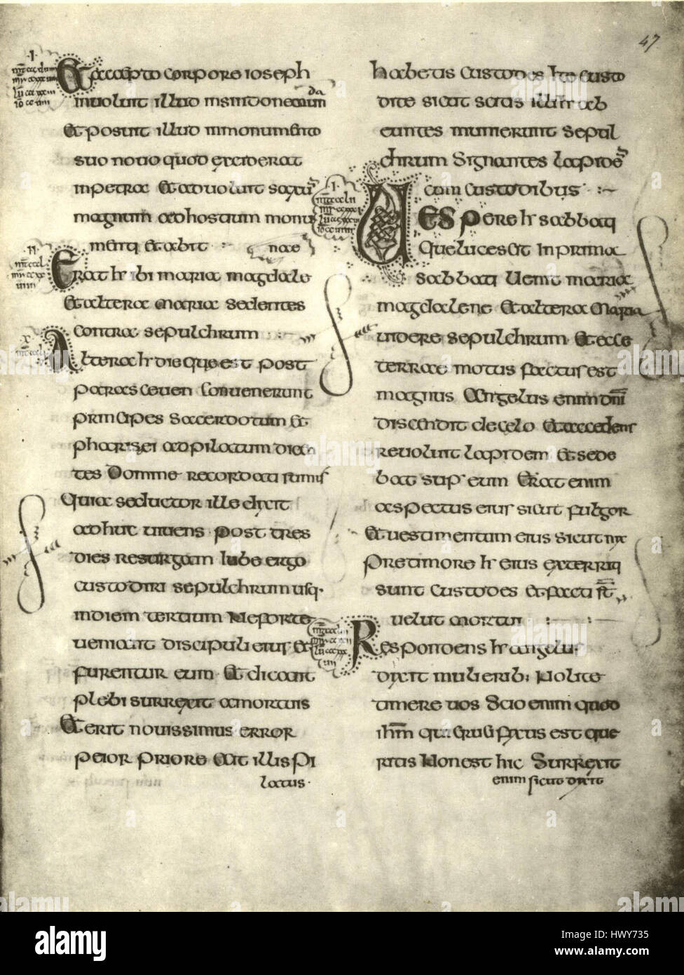 The 'Anglo Saxon Script' from the manuscript 'Ms. Vatican Barb. Lat ...