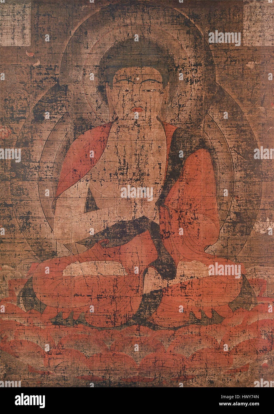 The image titled 'Amida' reflects Buddhist art, portraying the Amida ...