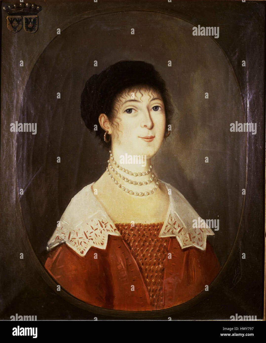 This portrait, painted by Louis Marve Krans, depicts Anna Geertruida ...