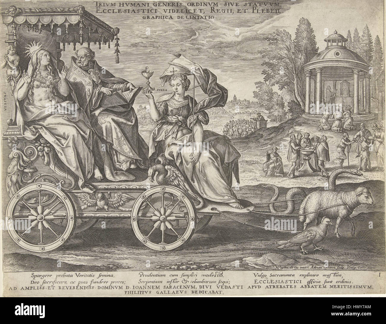 The 'Allegory of the First Estate' represents the social and political ...