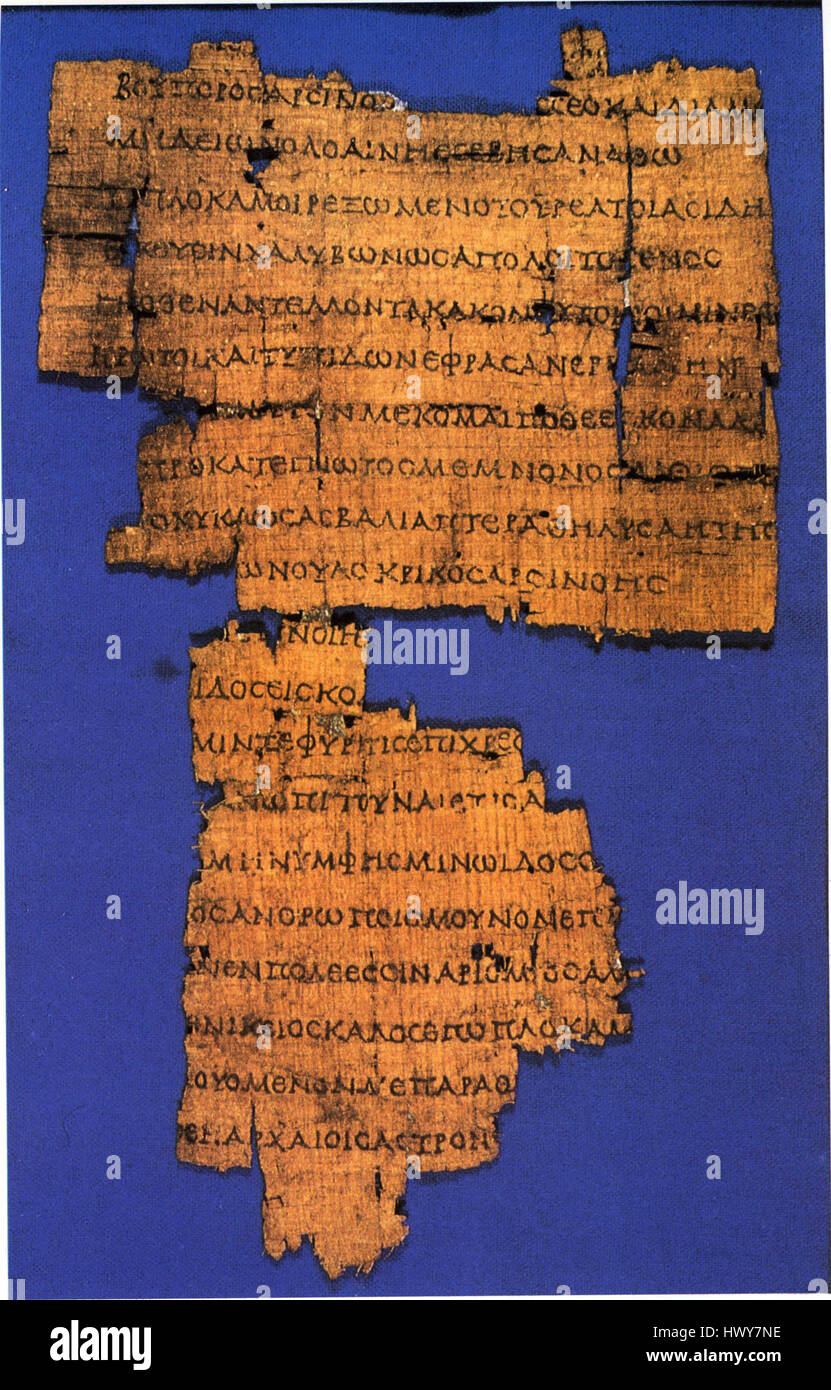 'Callimachus, Coma Berenices, papyrus' refers to the famous Greek poet ...