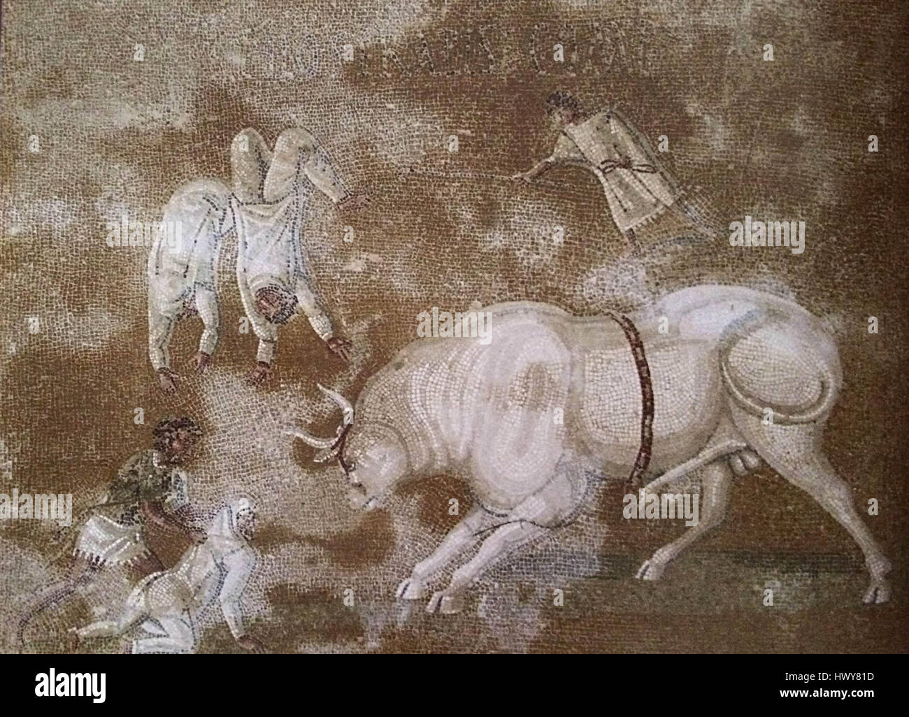 'Bull and his Victim' depicts the dramatic moment of conflict between a ...