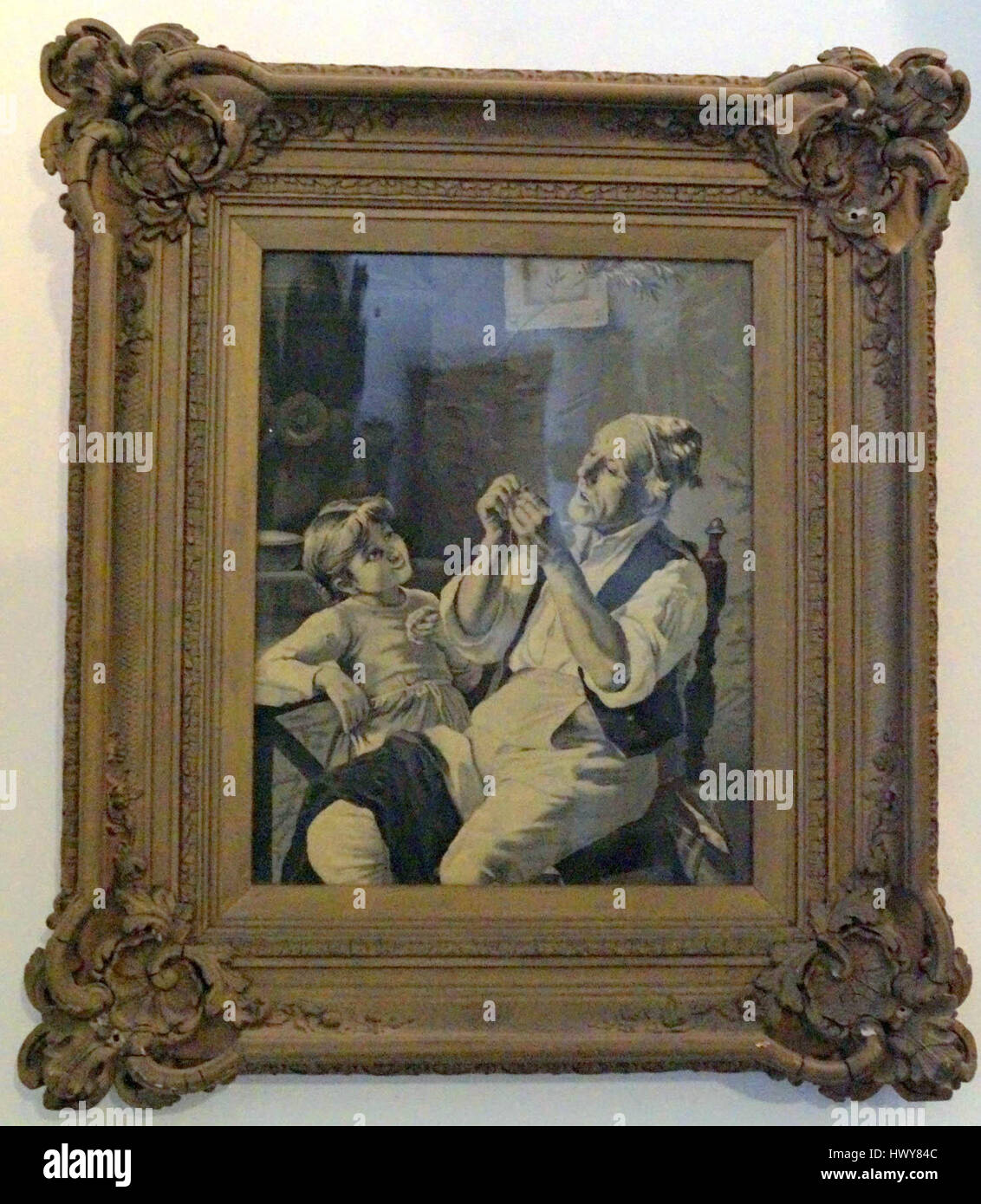 This artwork at New Moti Bagh Palace in Patiala reflects the grandeur ...
