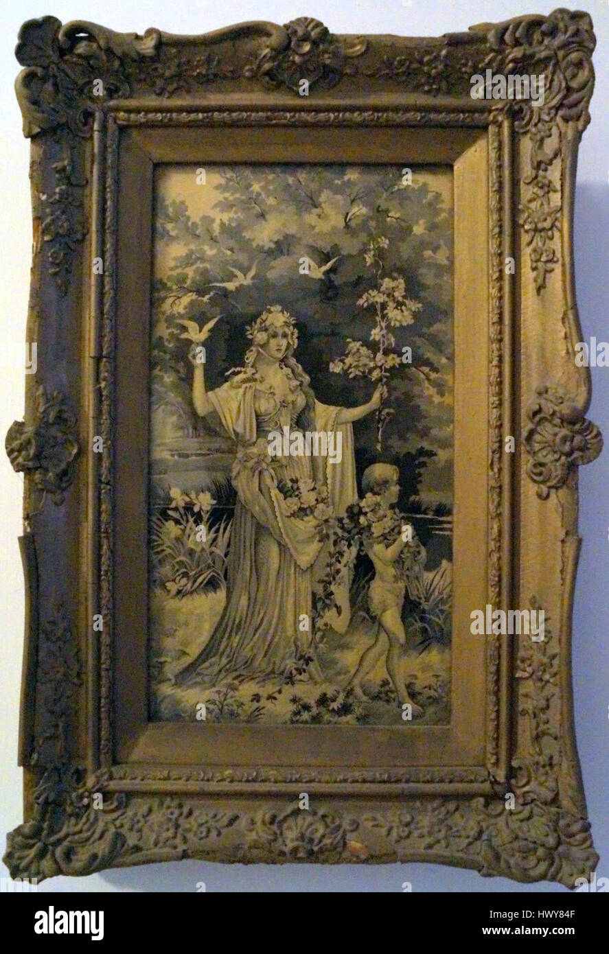 This artwork, housed at the New Moti Bagh Palace in Patiala, is a ...