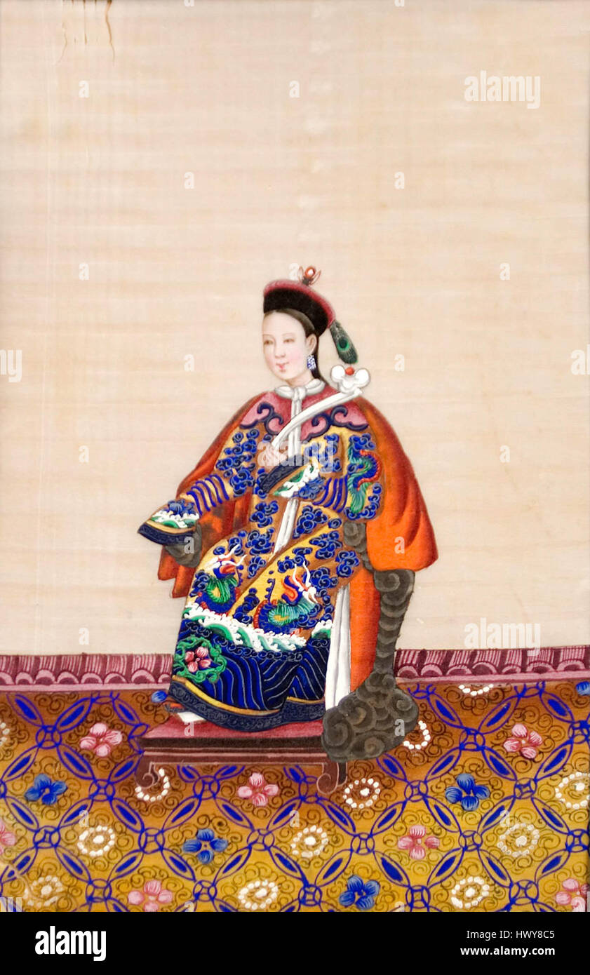 The 'Dona xinesa al tro' ('Chinese Lady on the Throne') is an artwork ...