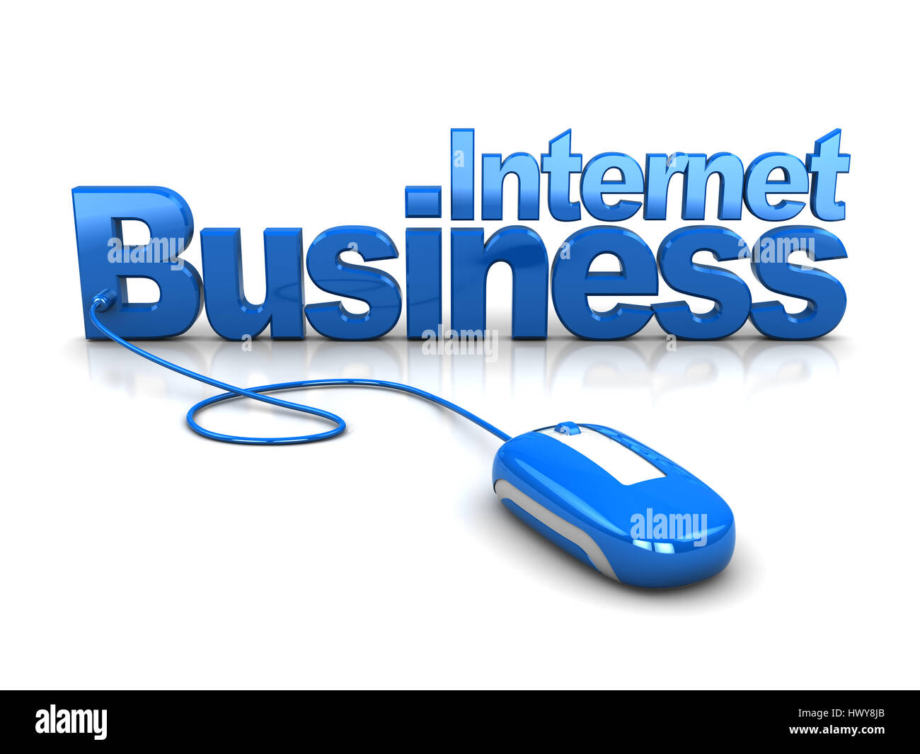 abstract 3d illustration of internet business conceptual sign Stock ...