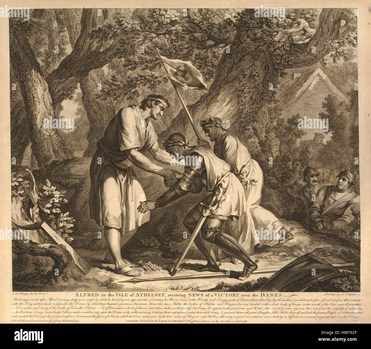 This painting portrays the legendary moment when King Alfred the Great ...