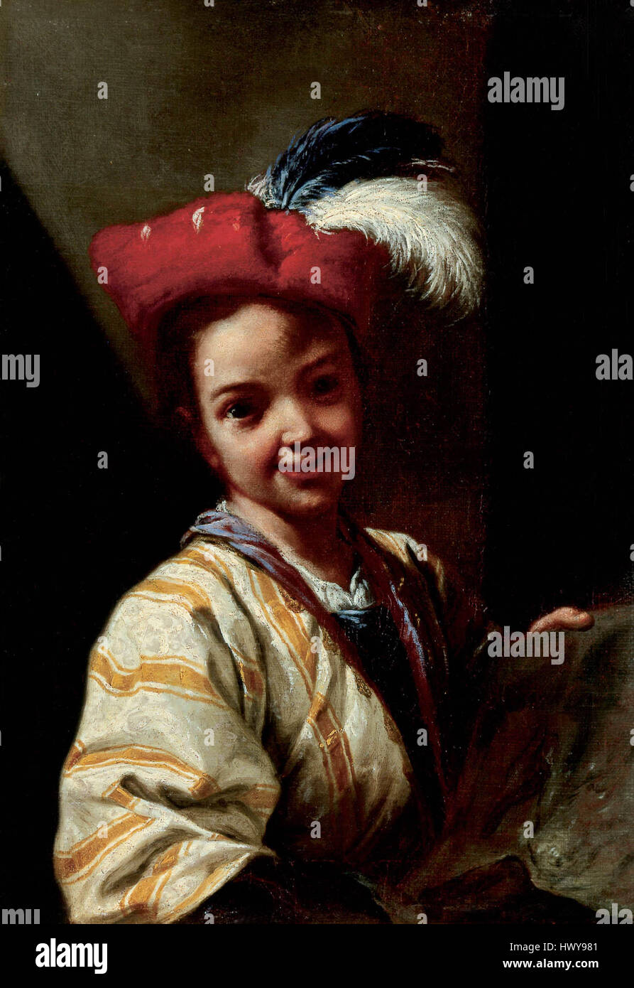 *Boy with Drawing* is an artwork that depicts a young boy engaged in ...