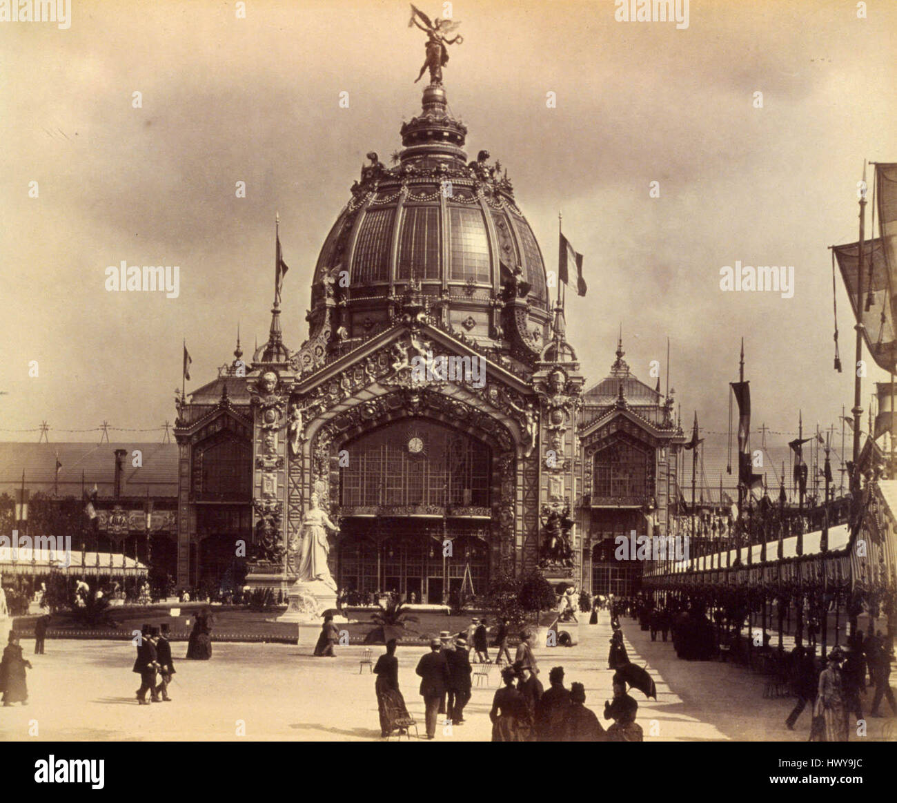 The 'Central Dome' at the Paris Exposition of 1889 was a grand ...