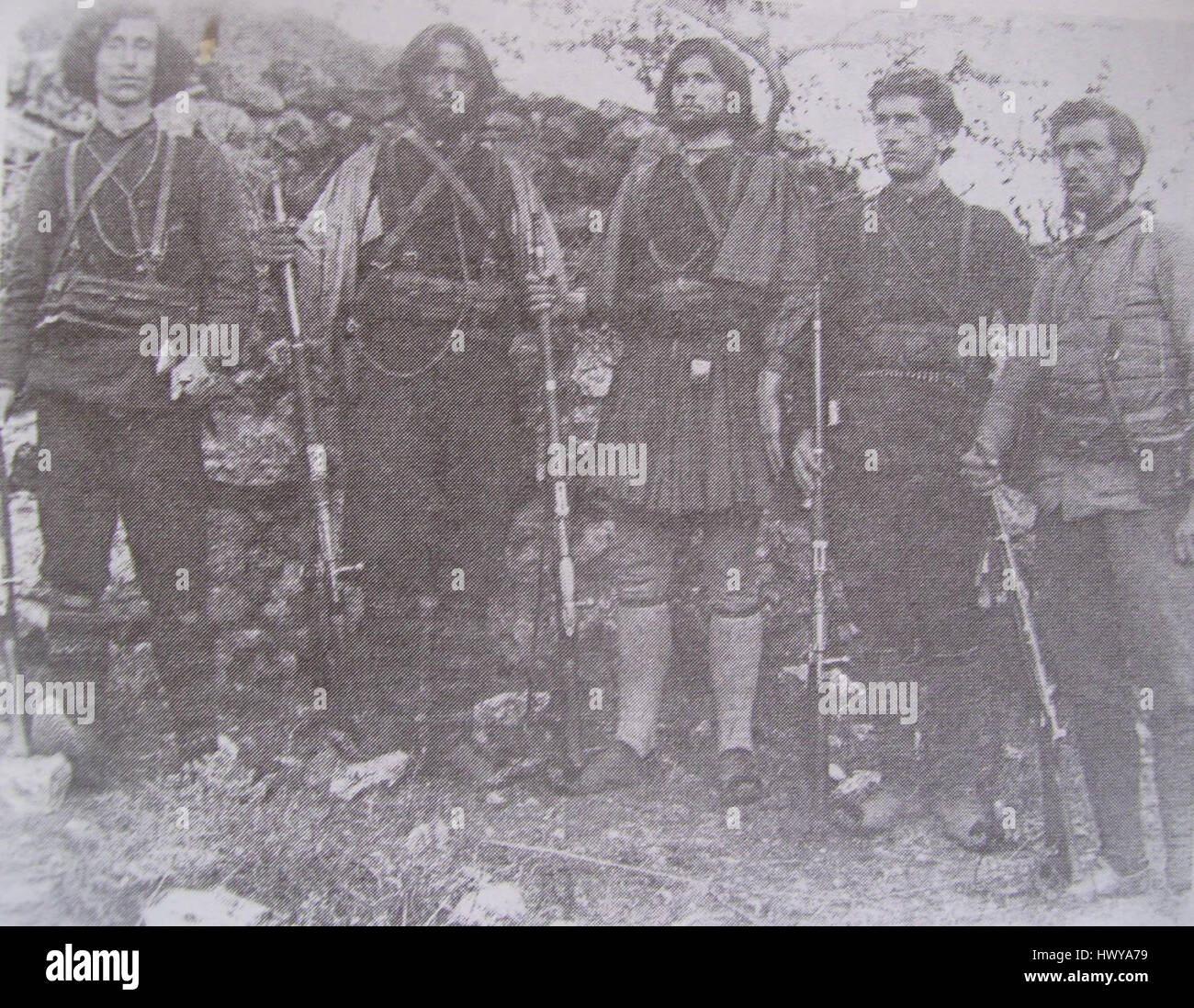 This artwork portrays the band of Atanas Karshakov, an influential ...