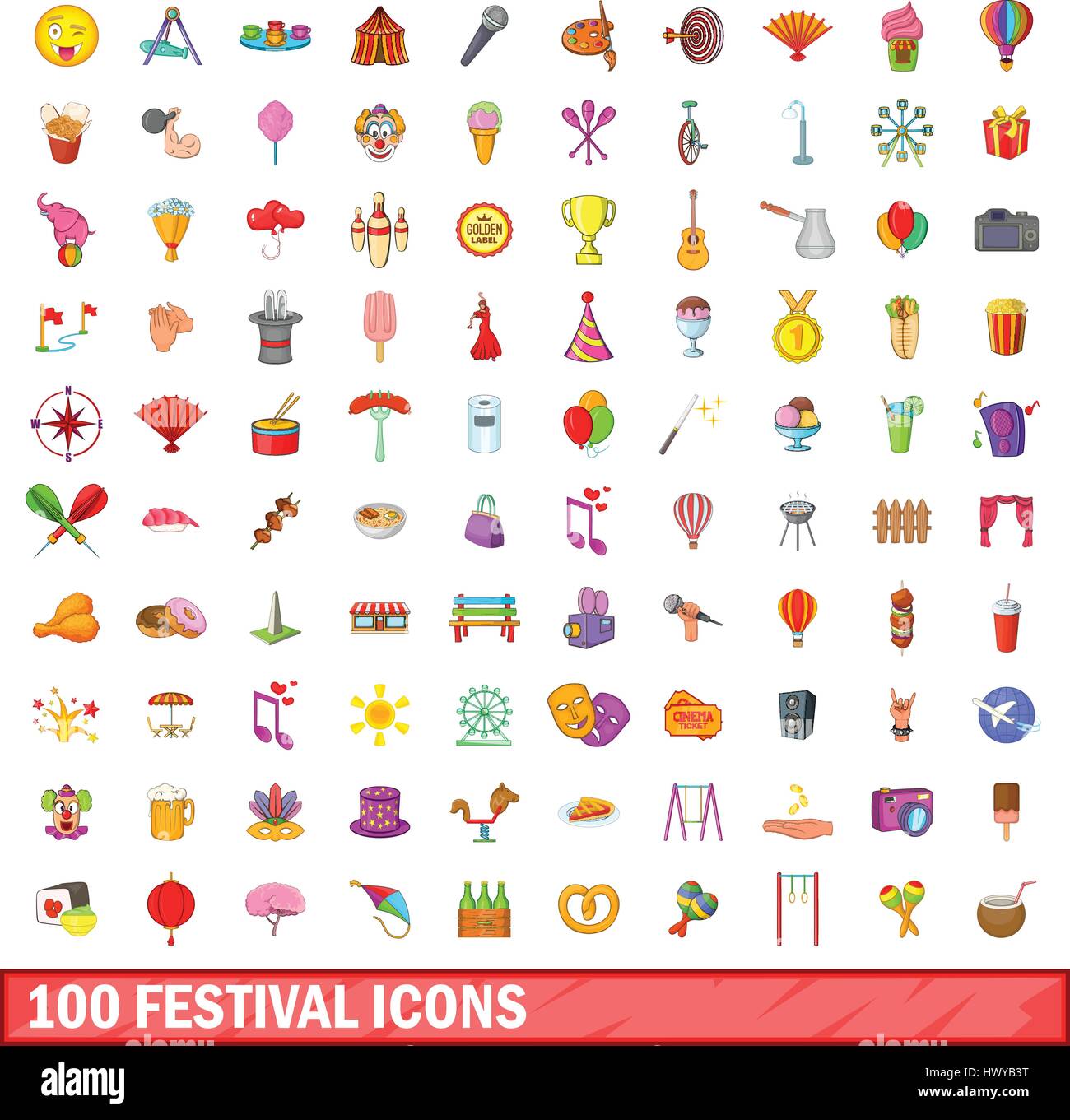 100 birthday cake Stock Vector Images - Alamy