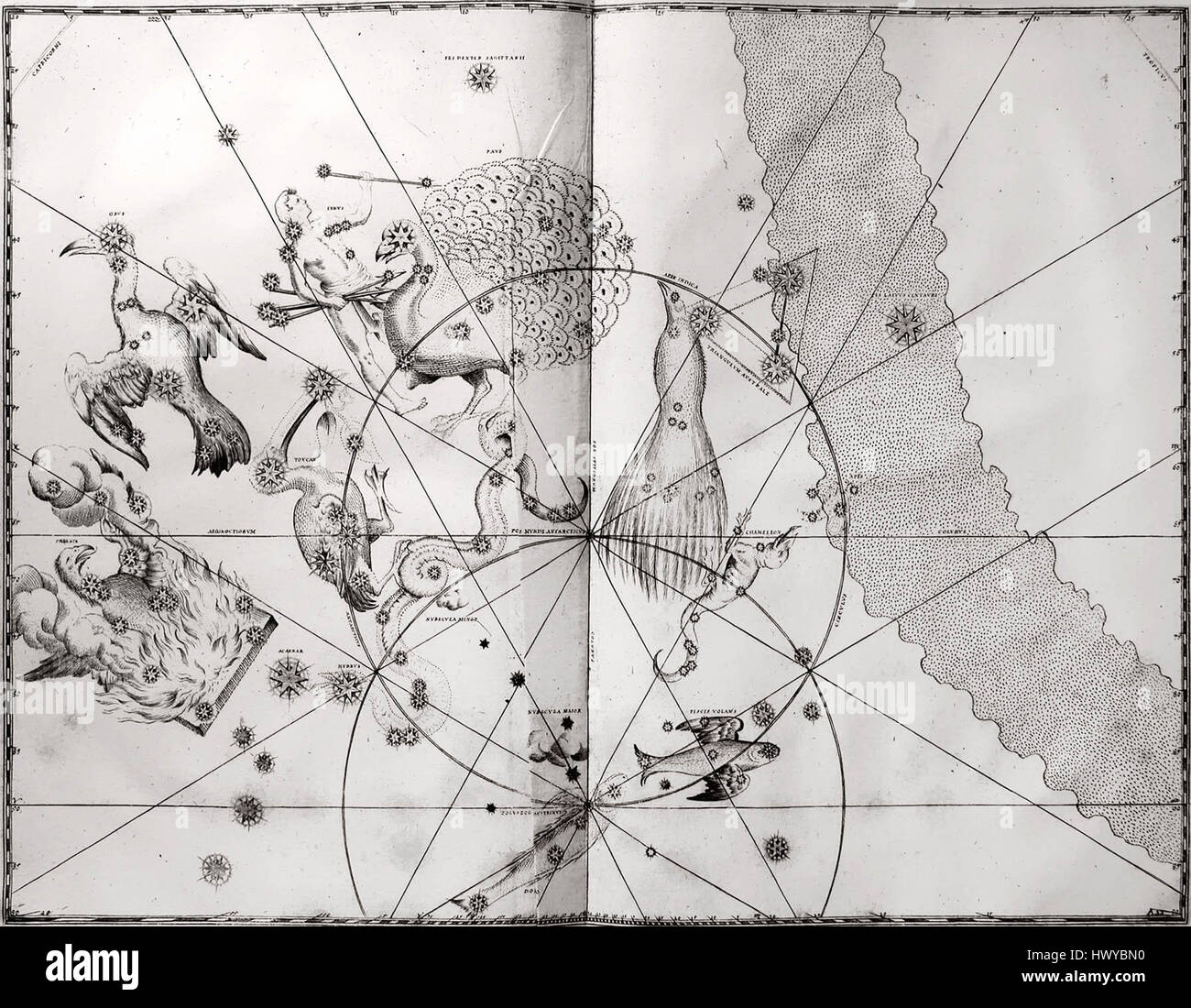 Ancient celestial map features hi-res stock photography and images - Alamy