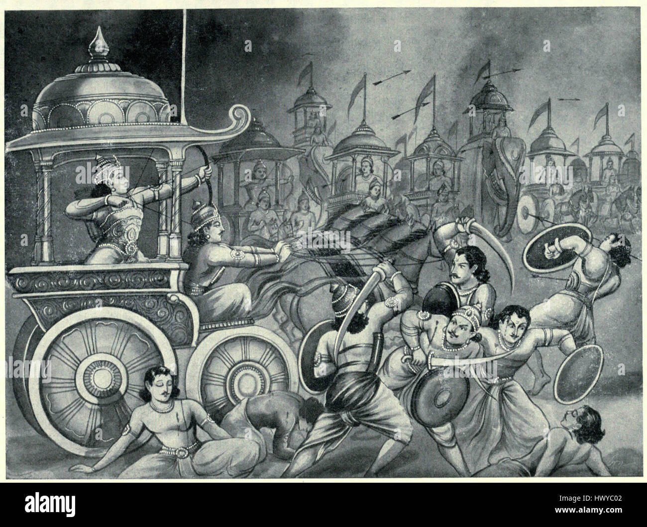 Kaurava army hi-res stock photography and images - Alamy