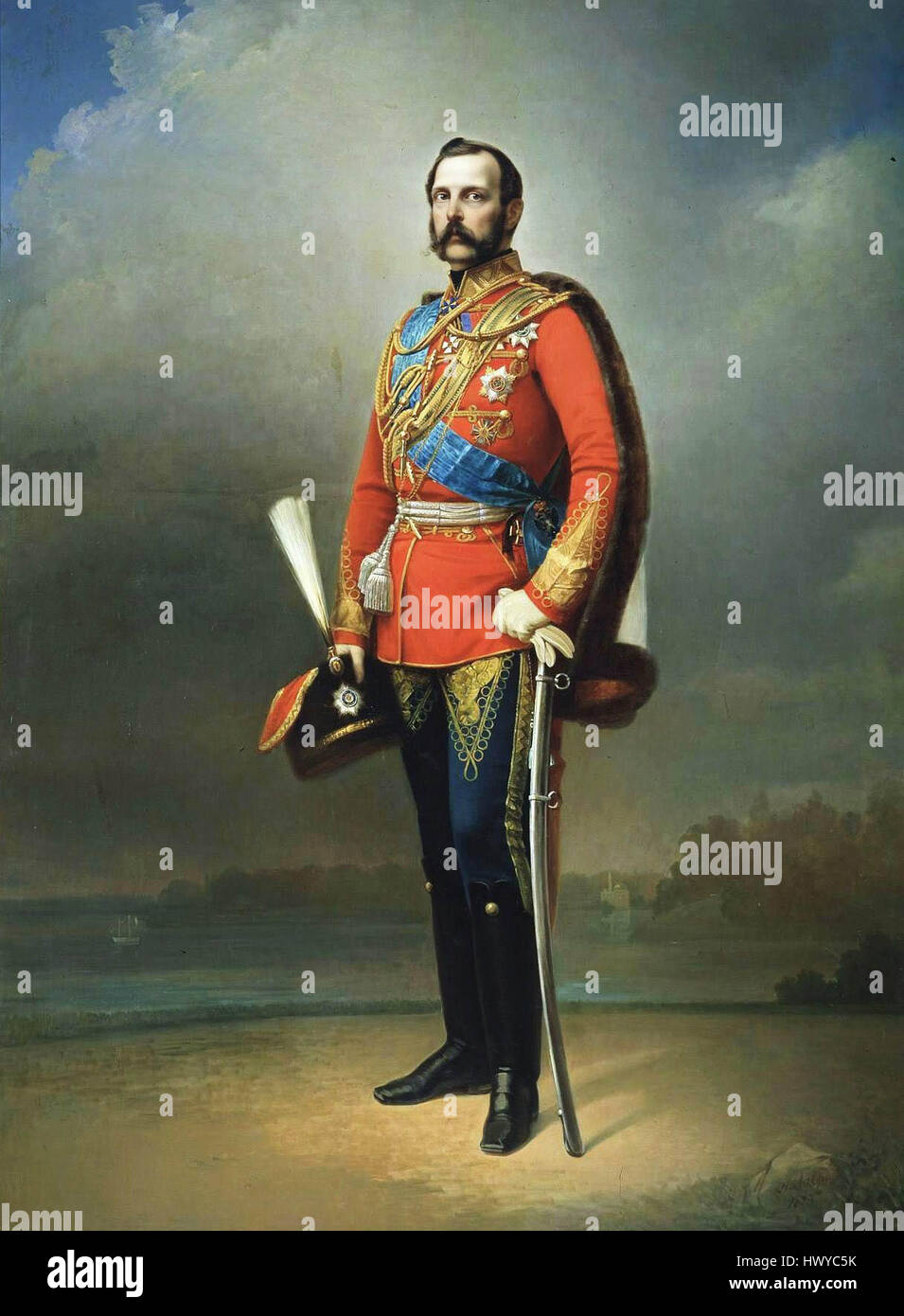 This portrait of Alexander II of Russia by Nikolay Lavrov captures the ...