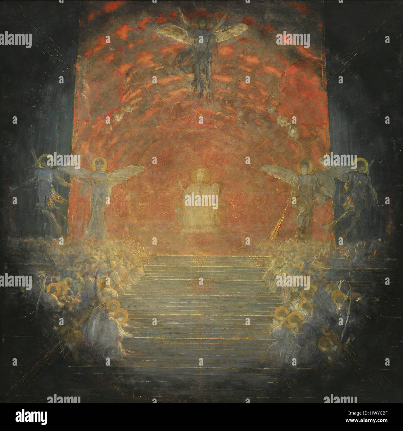 This painting captures the biblical moment when the bridegroom arrives ...