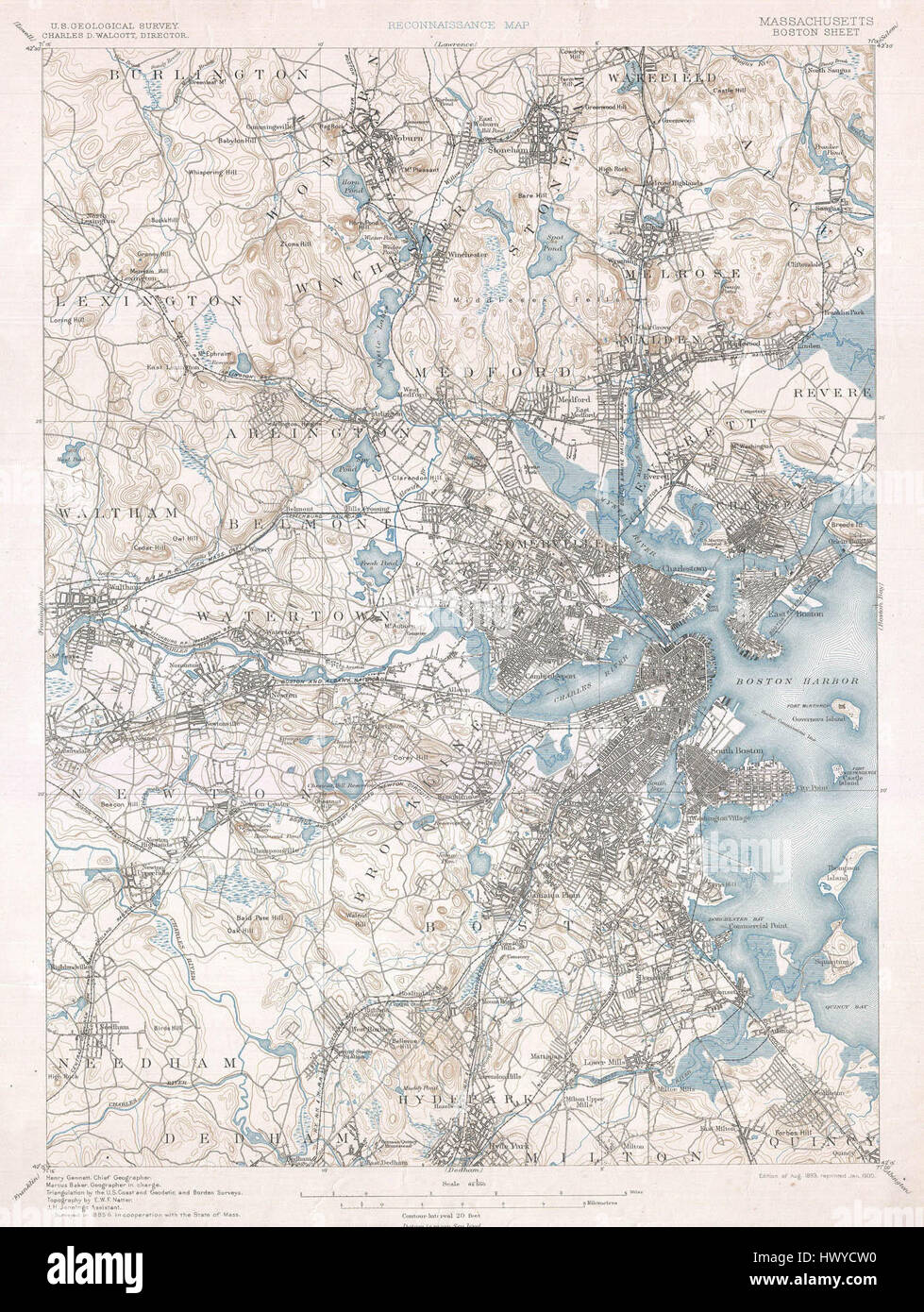 This map from the 1900 U.S. Geological Survey provides a detailed ...