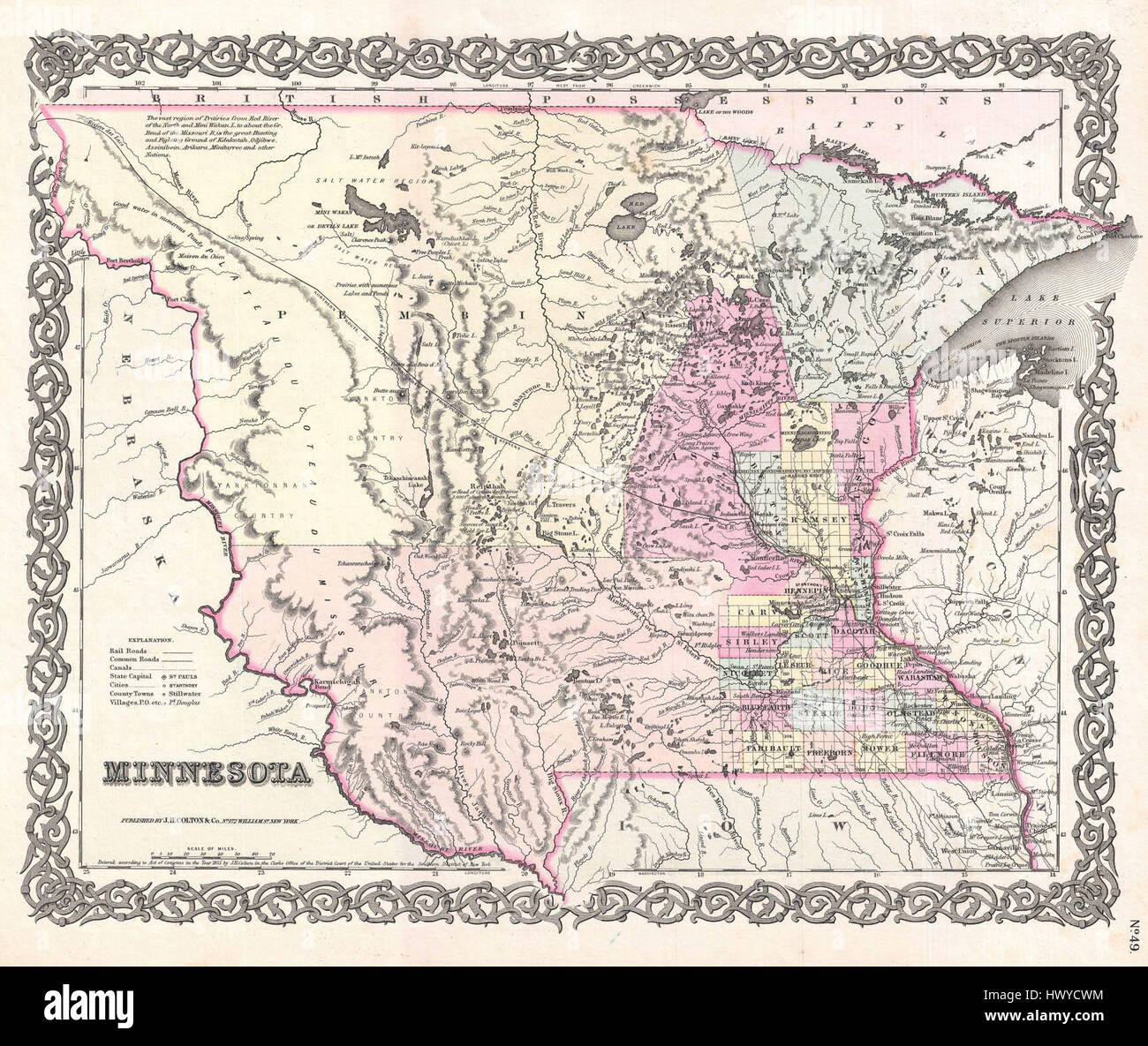 Minnesota it includes maps hi-res stock photography and images - Alamy