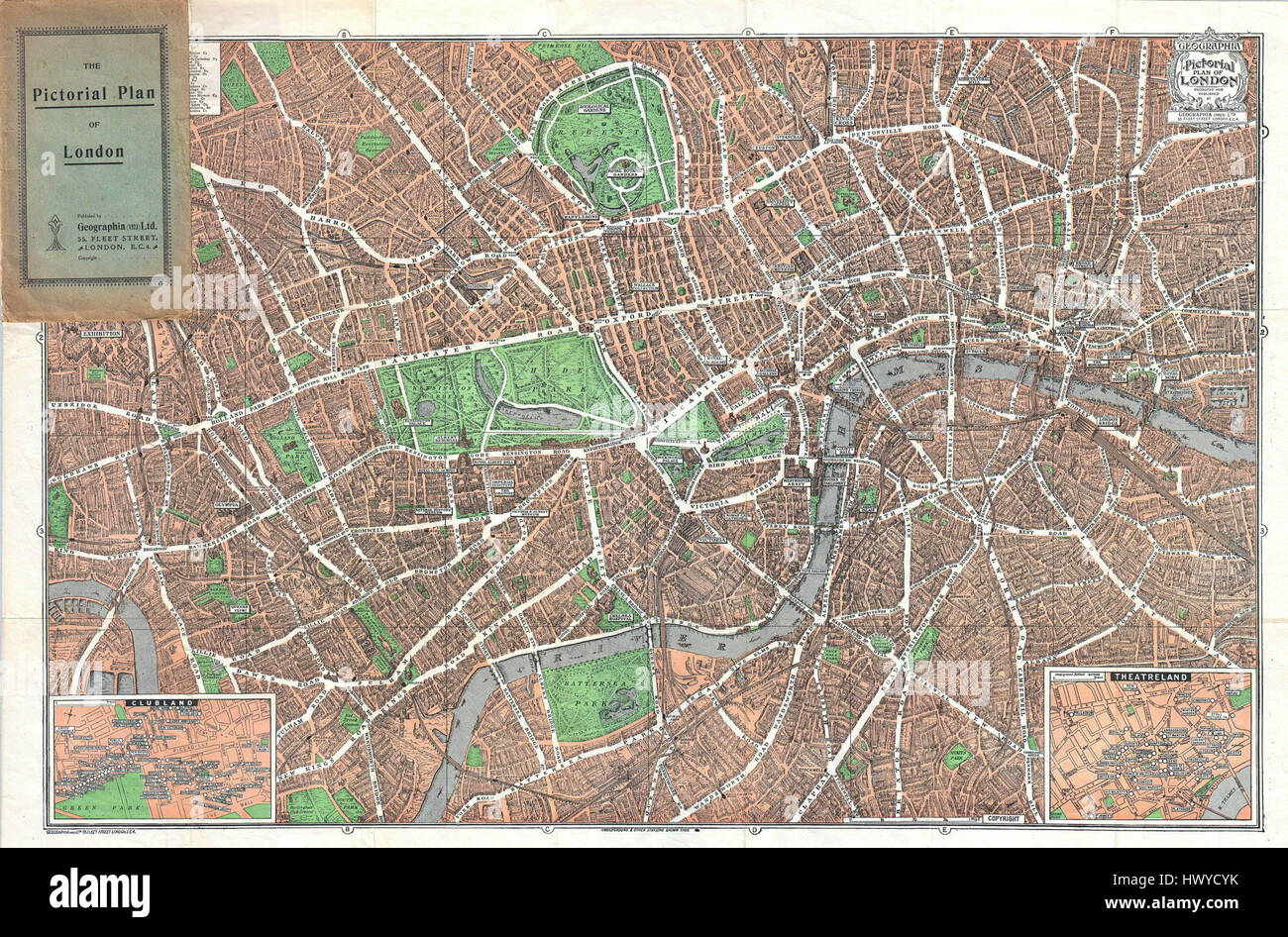 London 1923 map hi-res stock photography and images - Alamy
