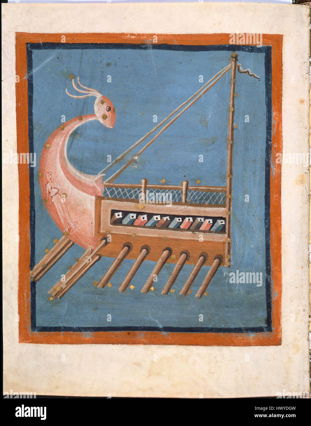The 'Aratea 64v' is a manuscript page from the 9th century, containing ...