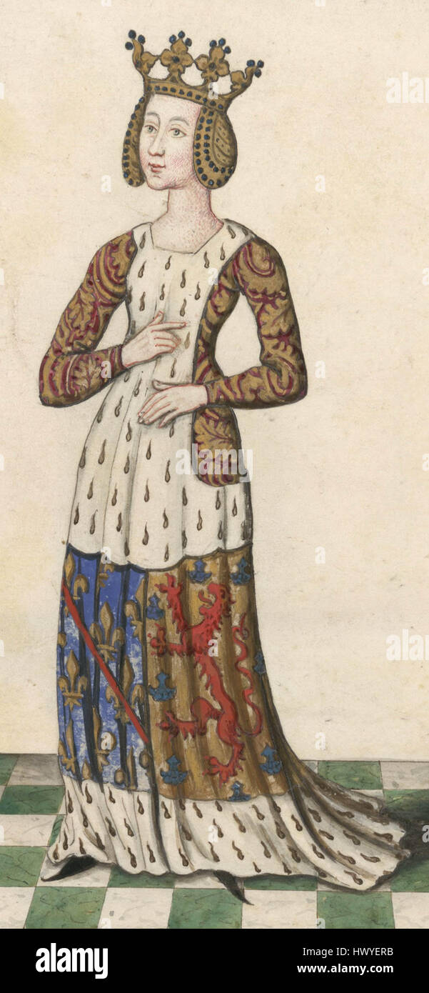 Beatrice of Burgundy was a medieval French noblewoman. This portrait ...