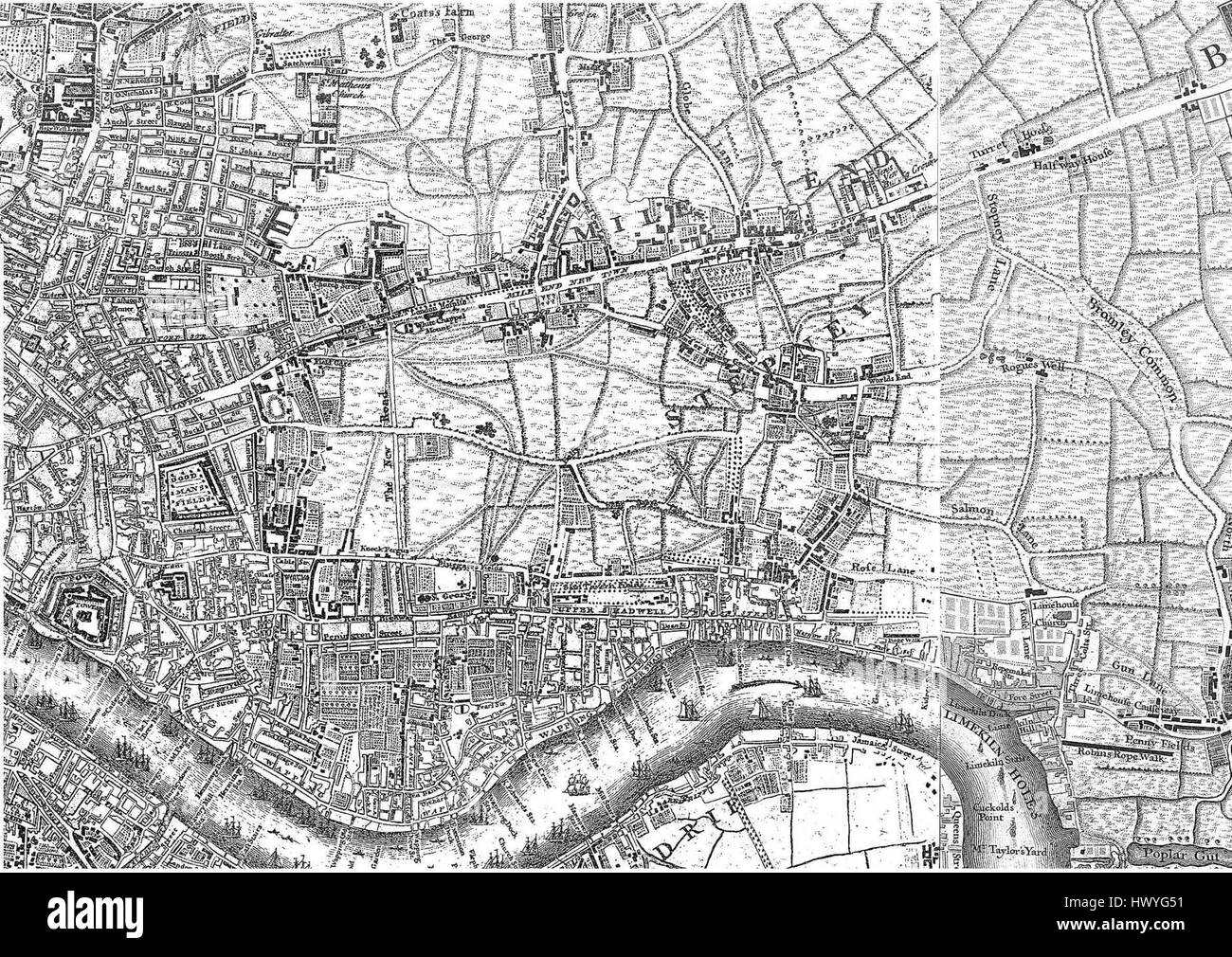 The 1745 Roque Map is a historical map detailing the geography and ...
