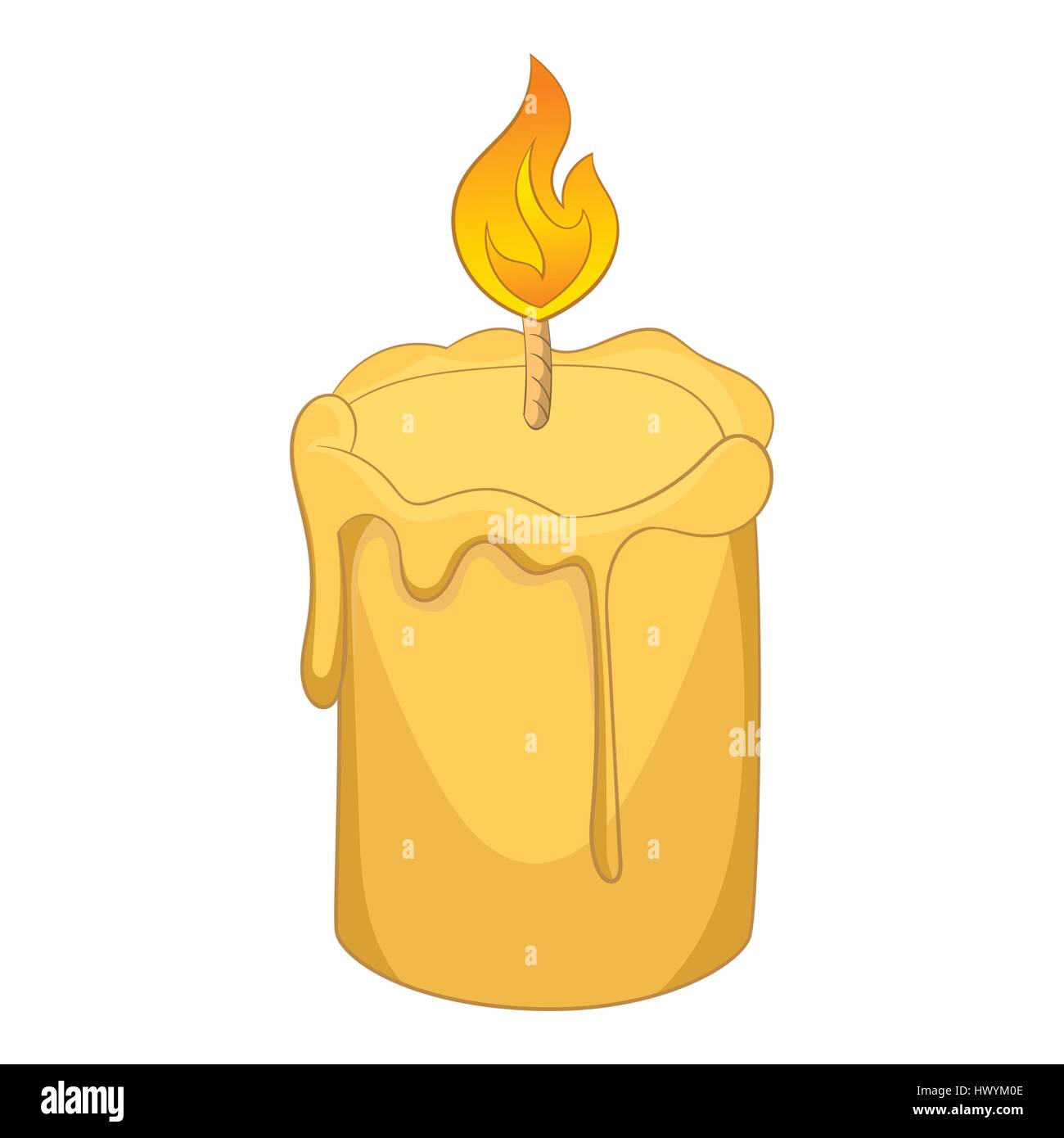 Candle icon, cartoon style Stock Vector Image & Art - Alamy