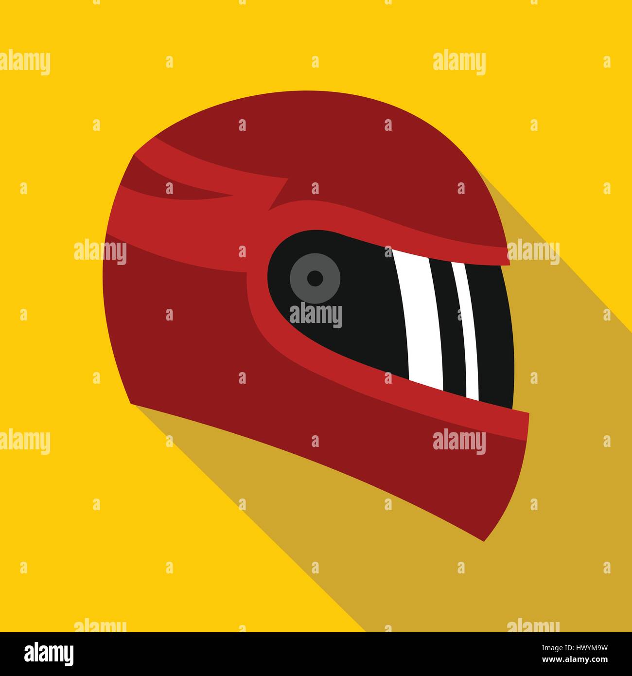 Red racing helmet icon, flat style Stock Vector Image & Art - Alamy
