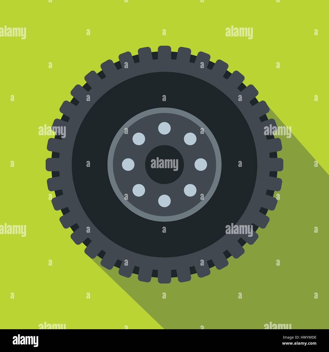 Metal gear icon, flat style Stock Vector Image & Art - Alamy