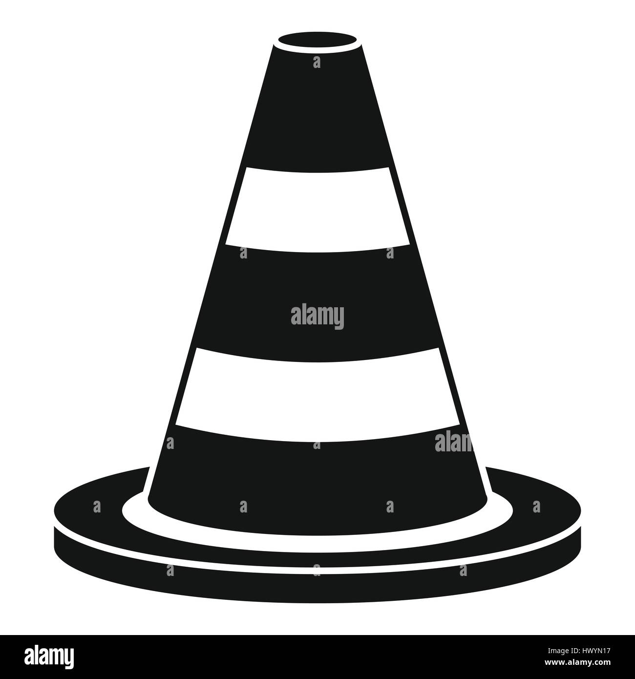 Plastic traffic bollard Stock Vector Images - Alamy