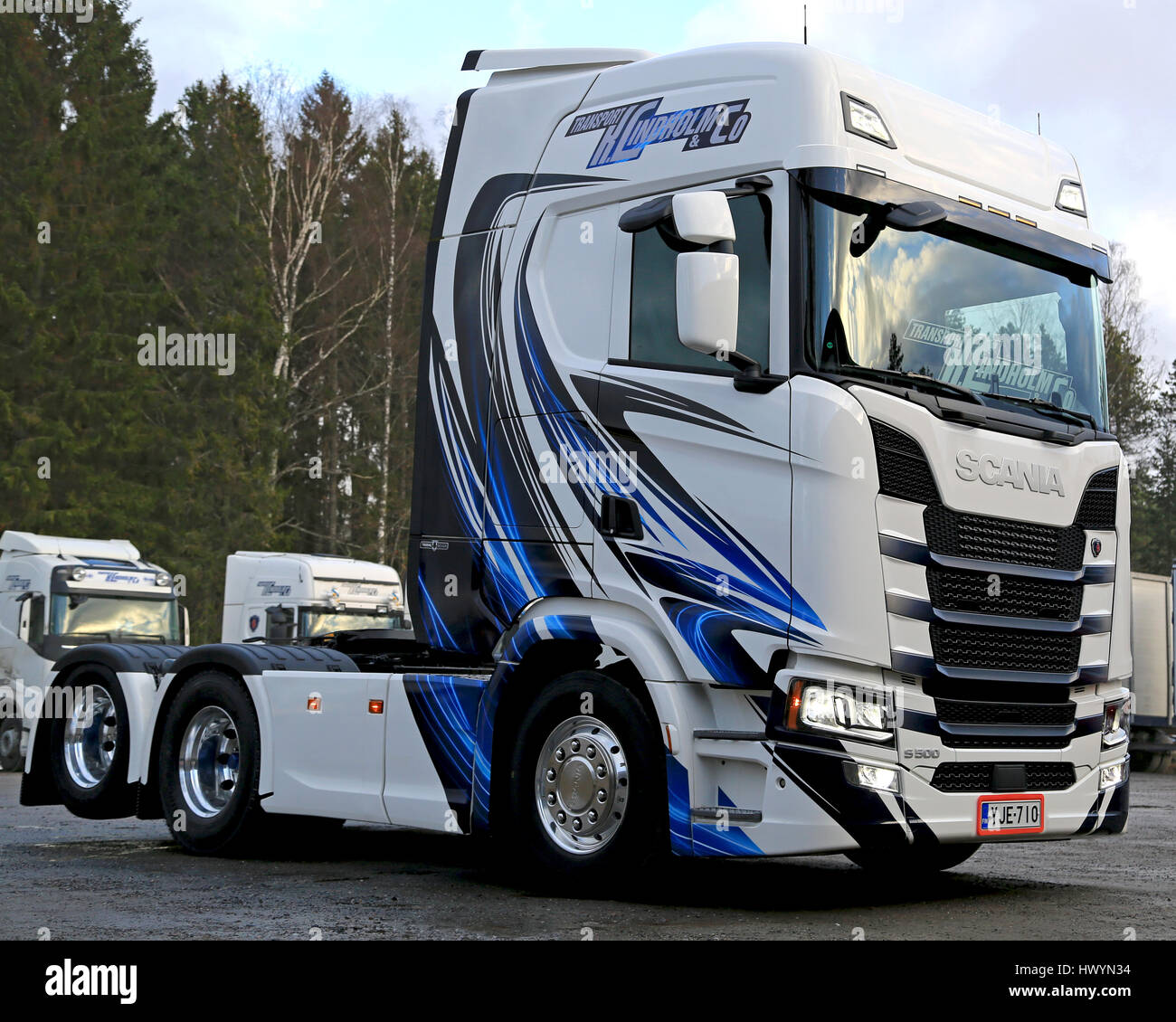 RASEBORG, FINLAND - NOVEMBER 19, 2016: Next Generation Scania S500 of ...
