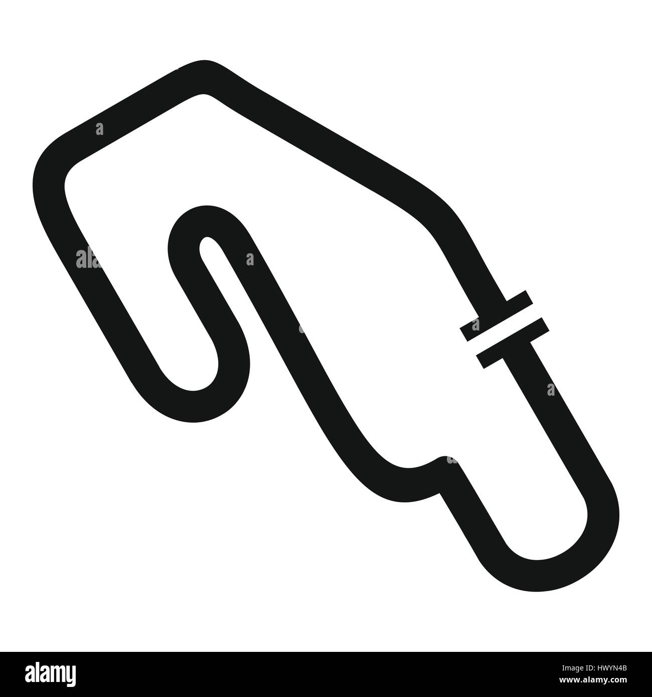 Motor race track circuit tarmac Black and White Stock Photos & Images ...