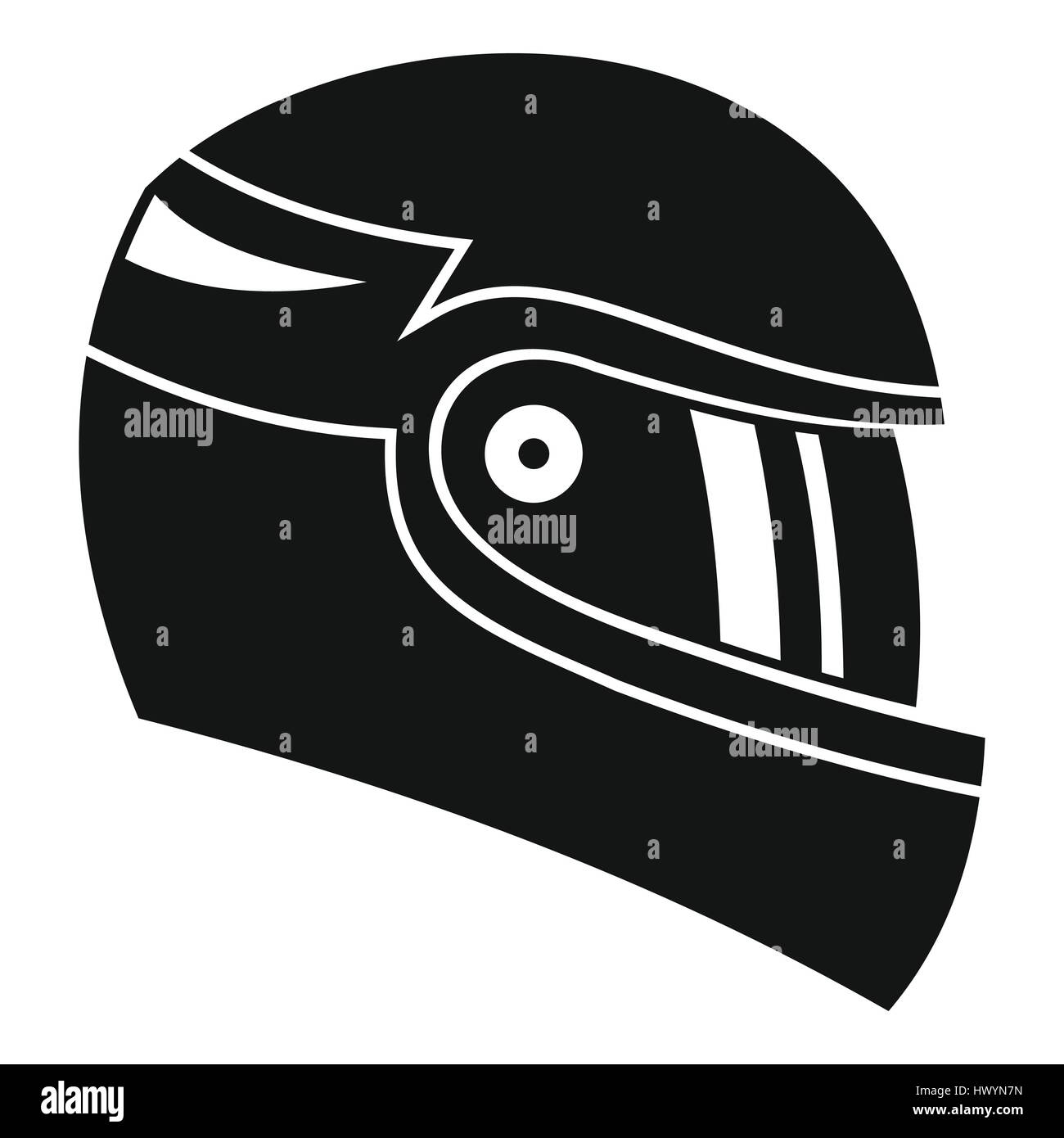 Racing helmet icon, simple style Stock Vector Image & Art - Alamy