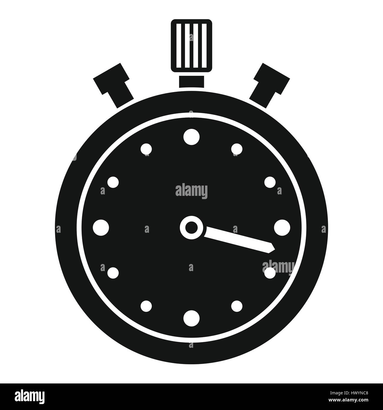 Stopwatch icon, simple style Stock Vector Image & Art - Alamy