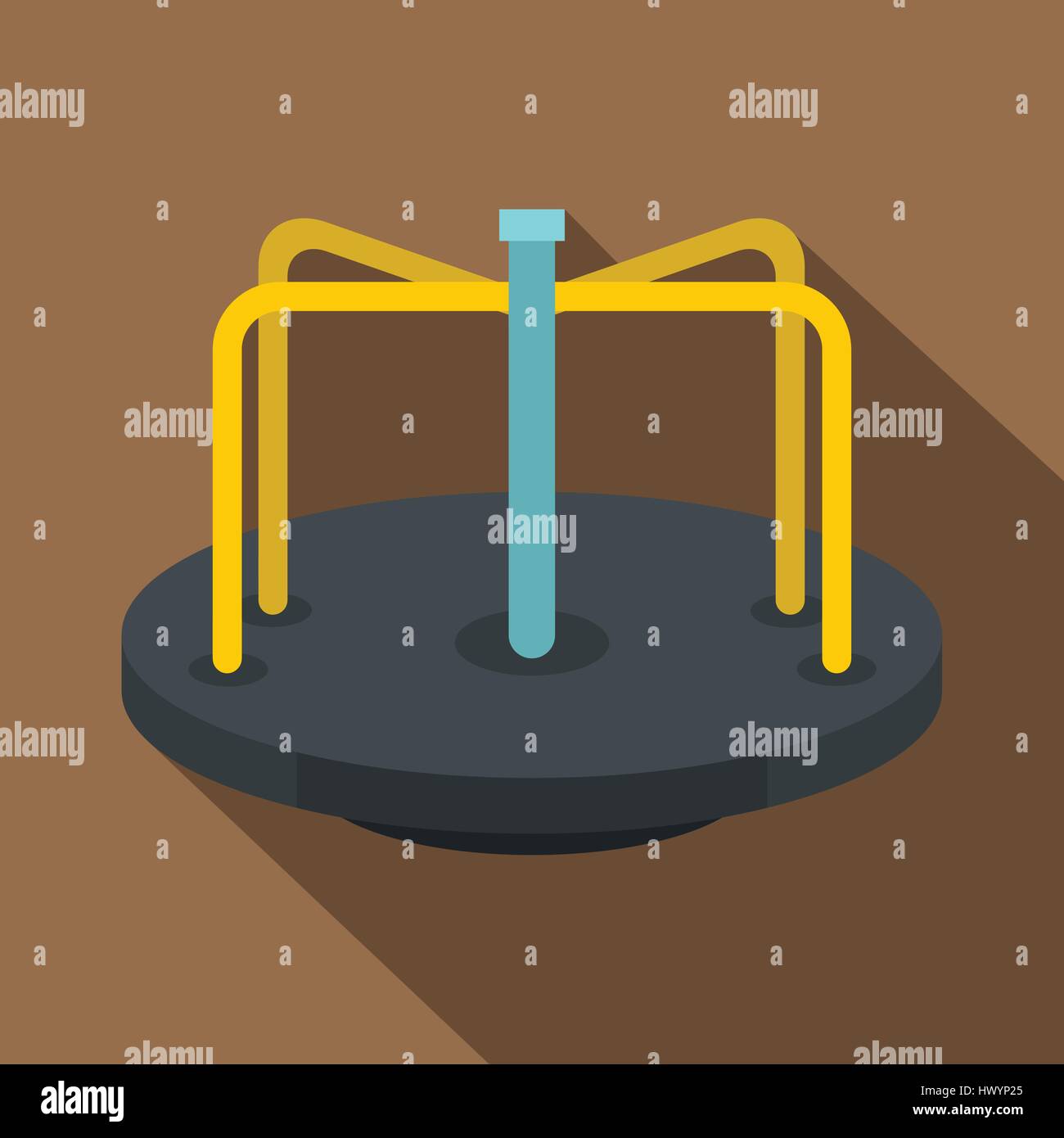Merry go round icon, flat style Stock Vector Image & Art - Alamy