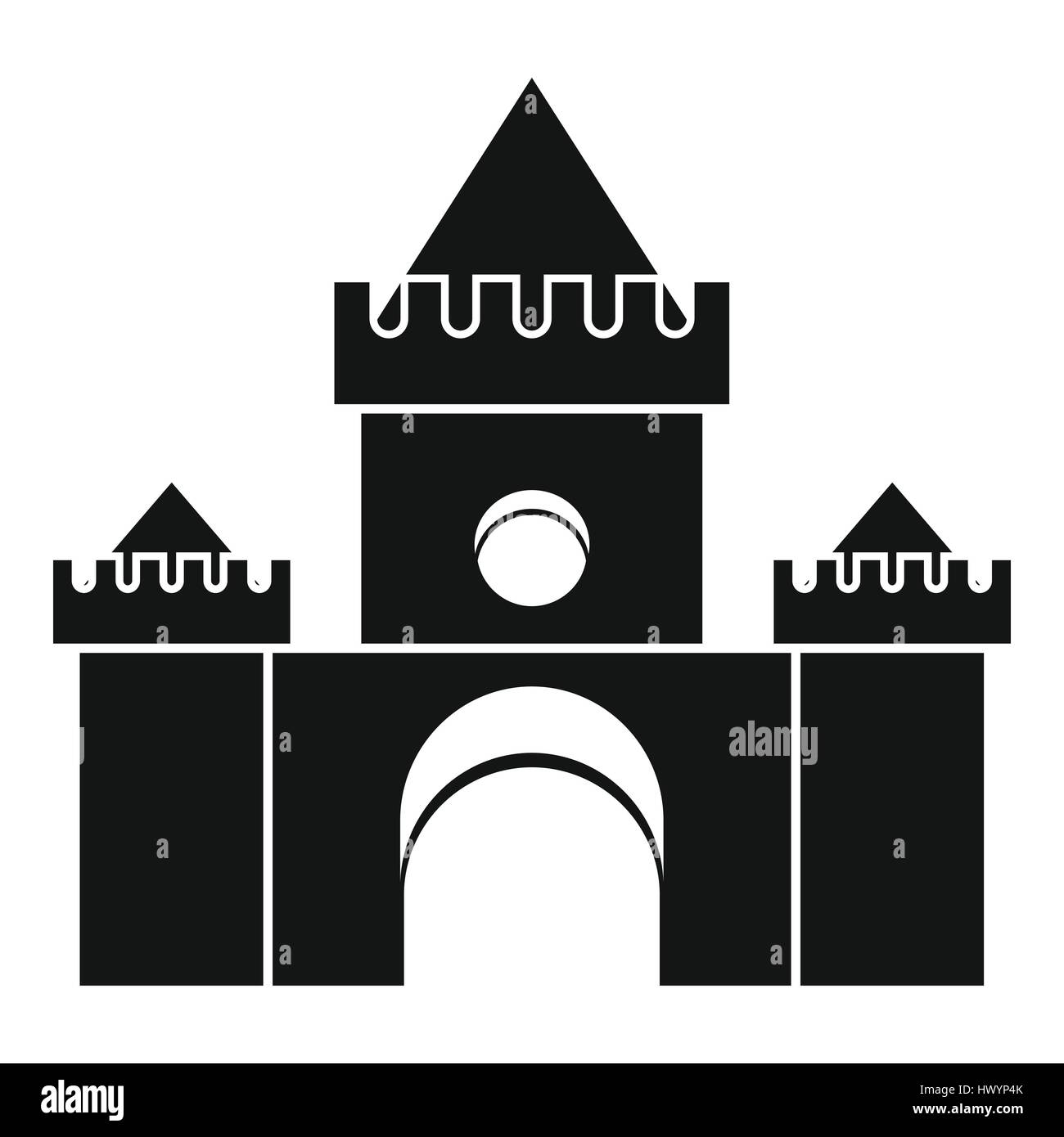 Fairytale Castle Icon Simple Style Stock Vector Image And Art Alamy