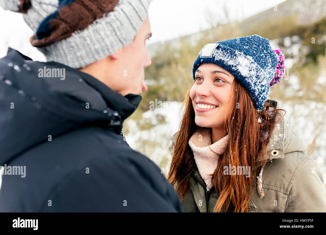 Love In The Snow High Resolution Stock Photography and Images - Alamy