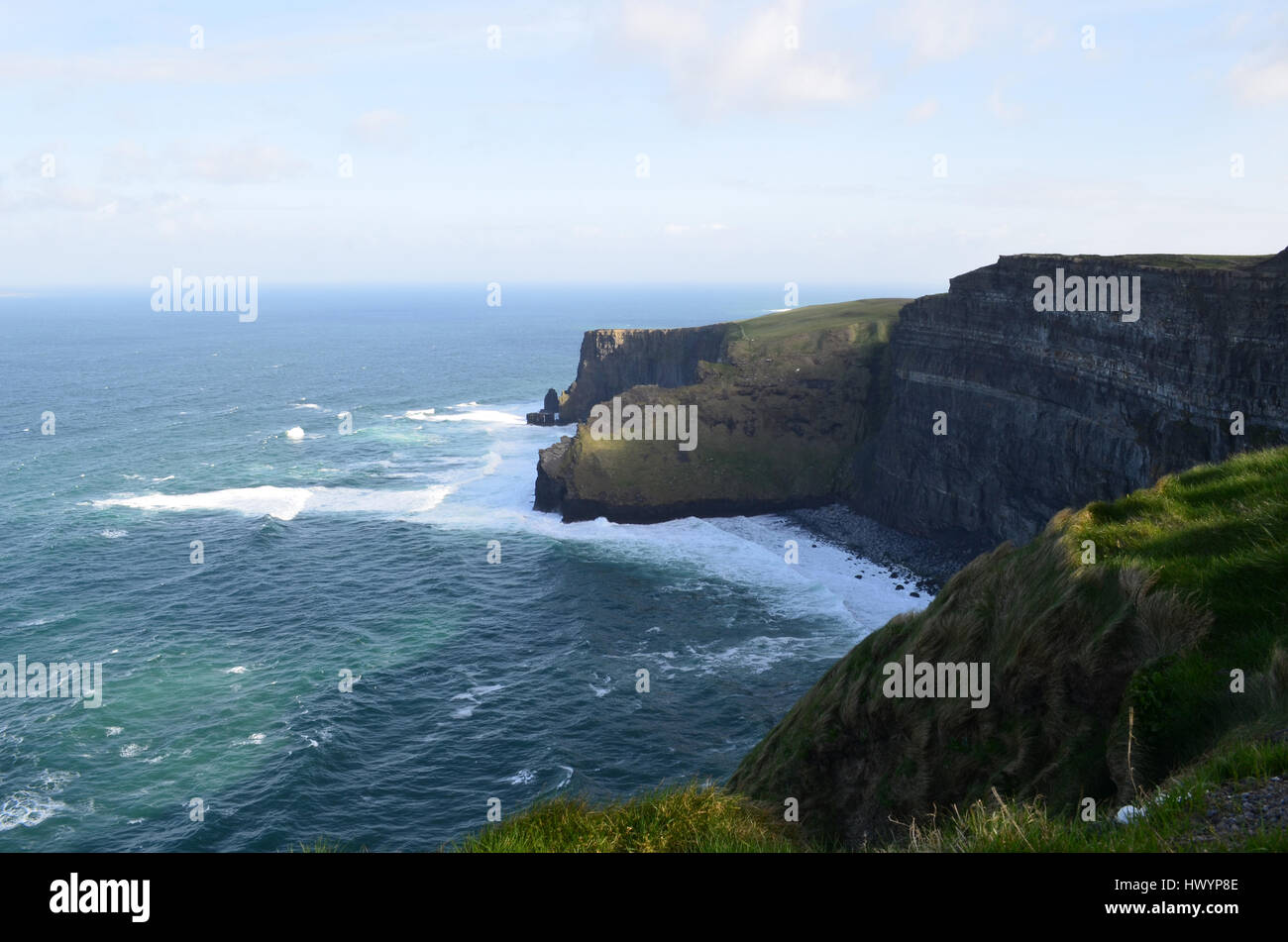 Ireland's Galway Bay and towering sea cliffs Stock Photo - Alamy