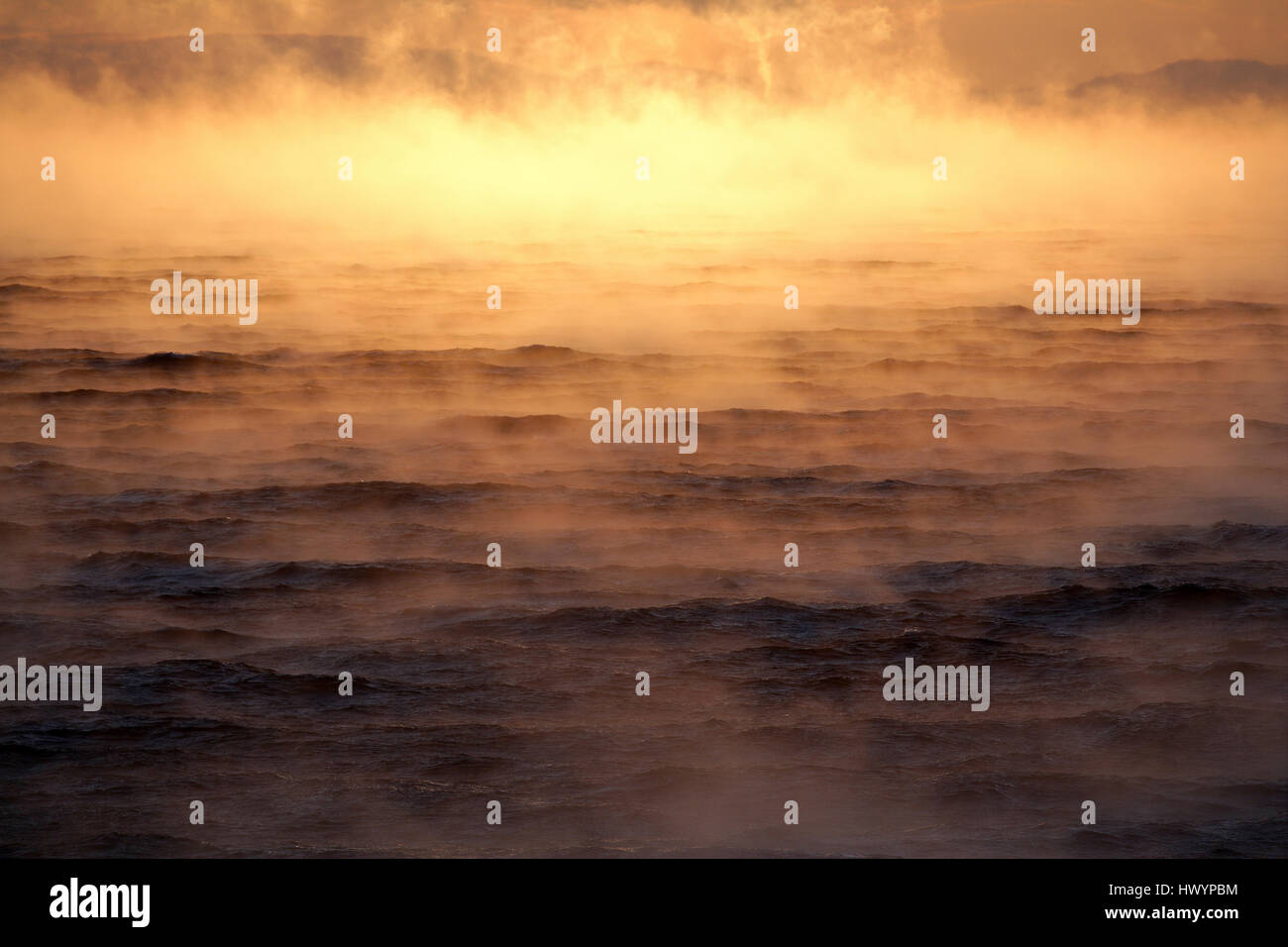 Arctic Ocean, steam raising up from Barents Sea Stock Photo - Alamy