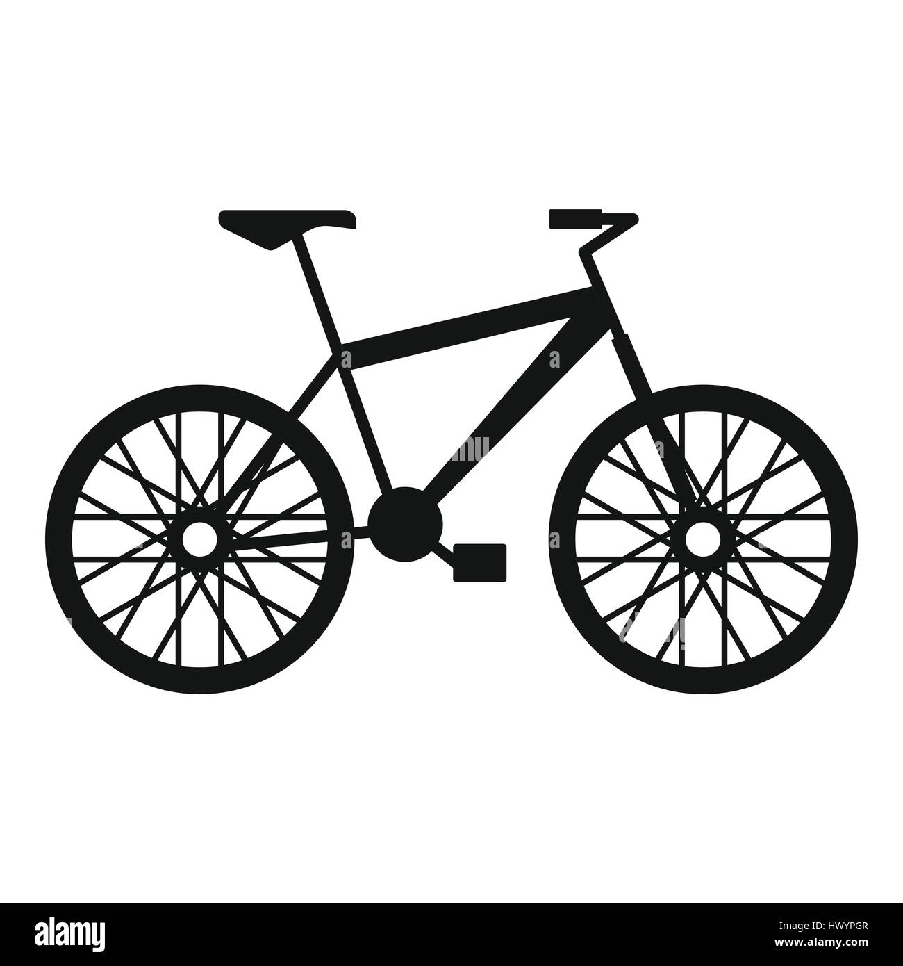 Bike icon, simple style Stock Vector Image & Art - Alamy