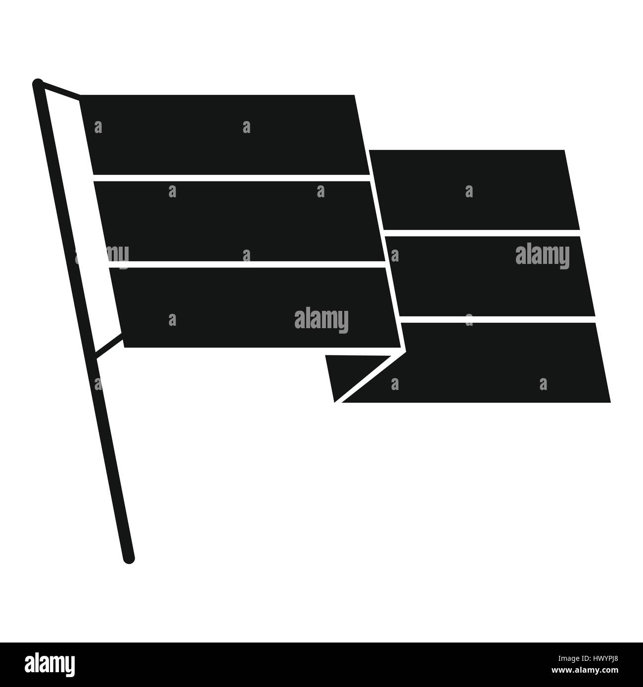 Flag icon, simple style Stock Vector Image & Art - Alamy