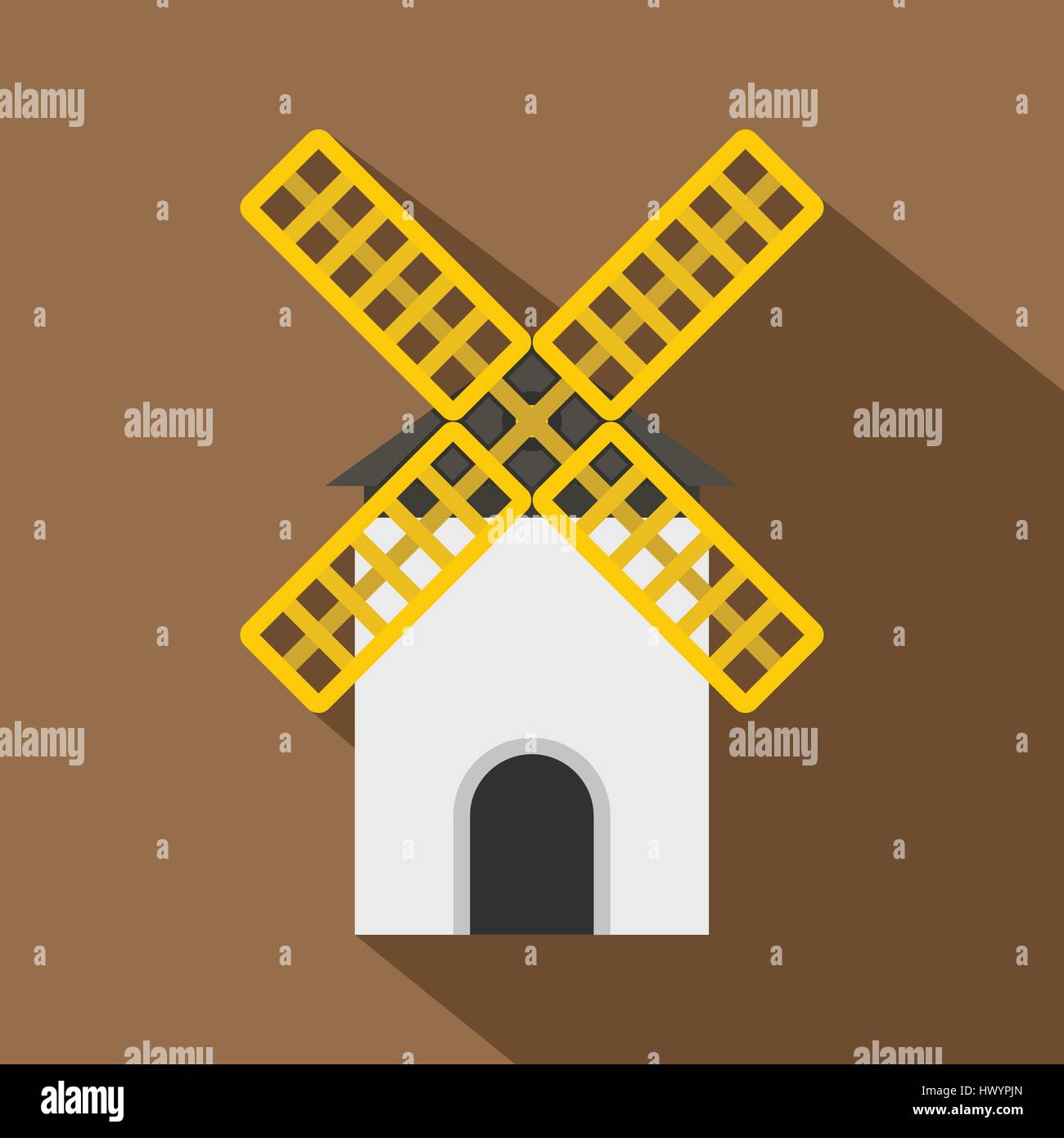 Mill icon, flat style Stock Vector Image & Art - Alamy
